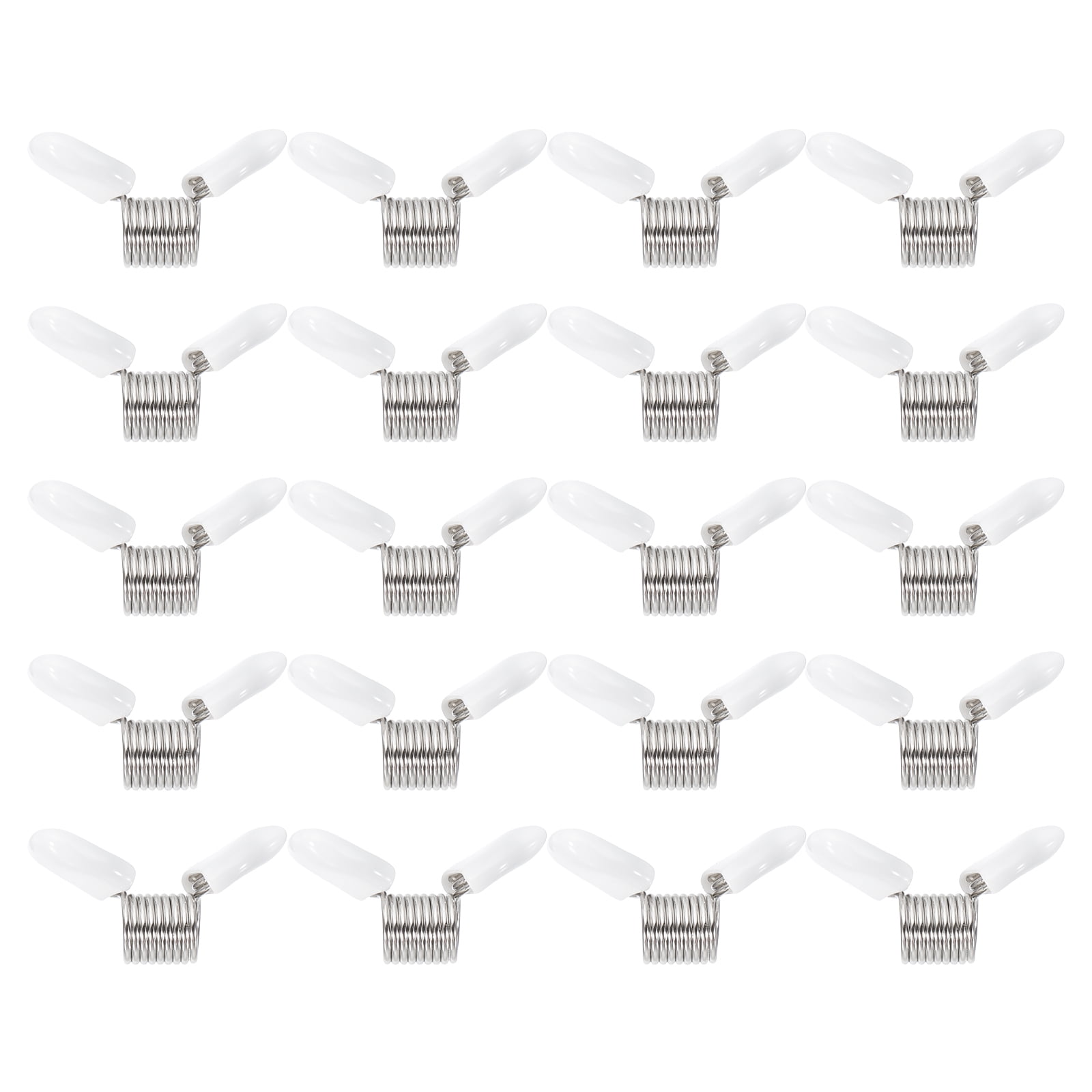 Uxcell Bead Stopper, 20 Pcs 0.28" Dia Bead Wire End Bead Clamps with ...