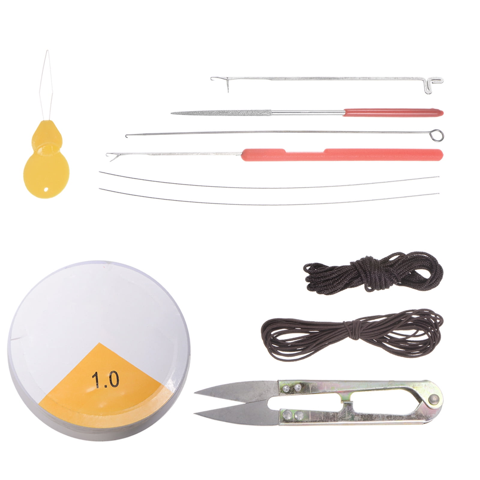 Uxcell Beading Needle Set Threading Tools with Threader, Bead Crochet ...