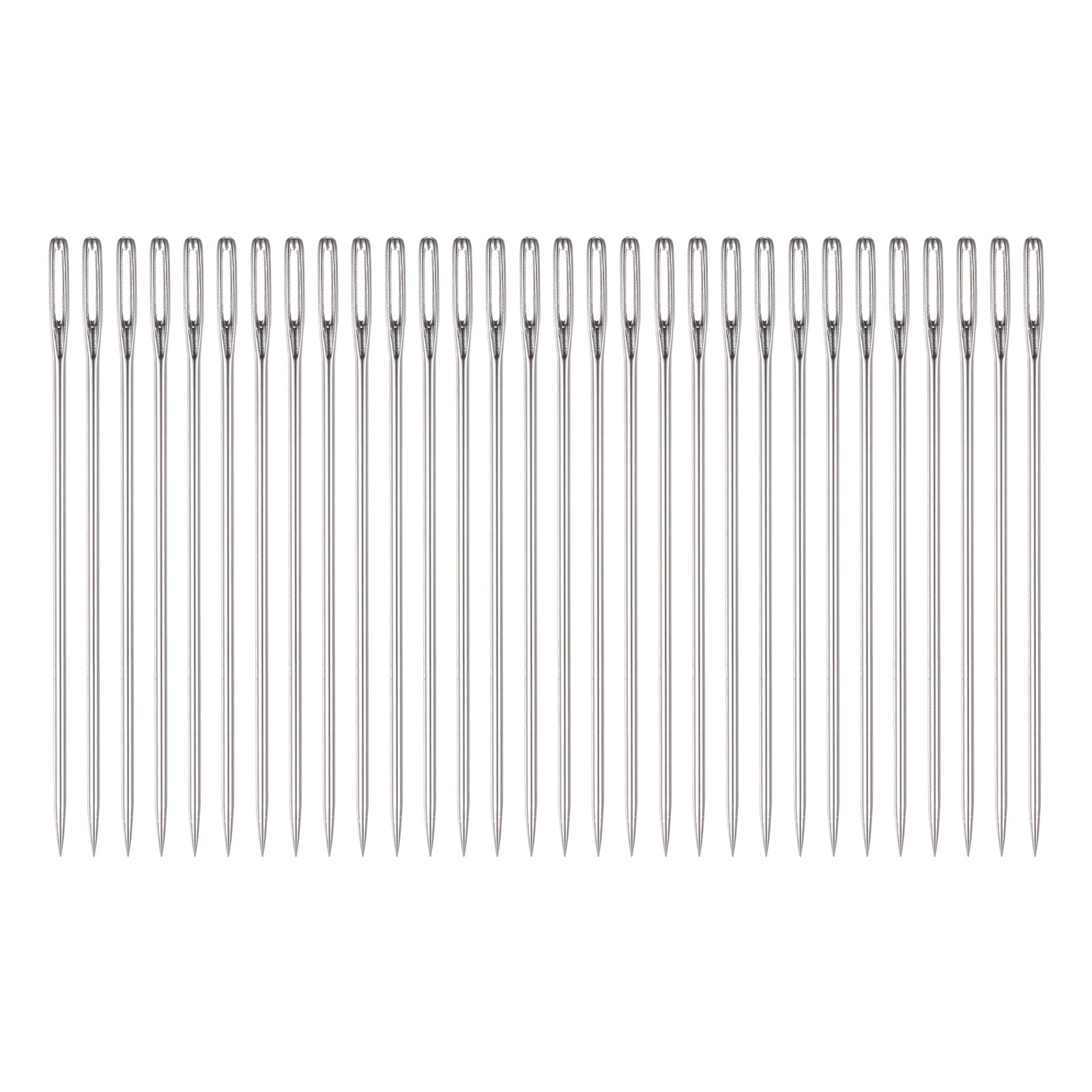 Uxcell Beading Needles 1.6mm Dia Long Straight Sewing Needles 3Inch 30 ...