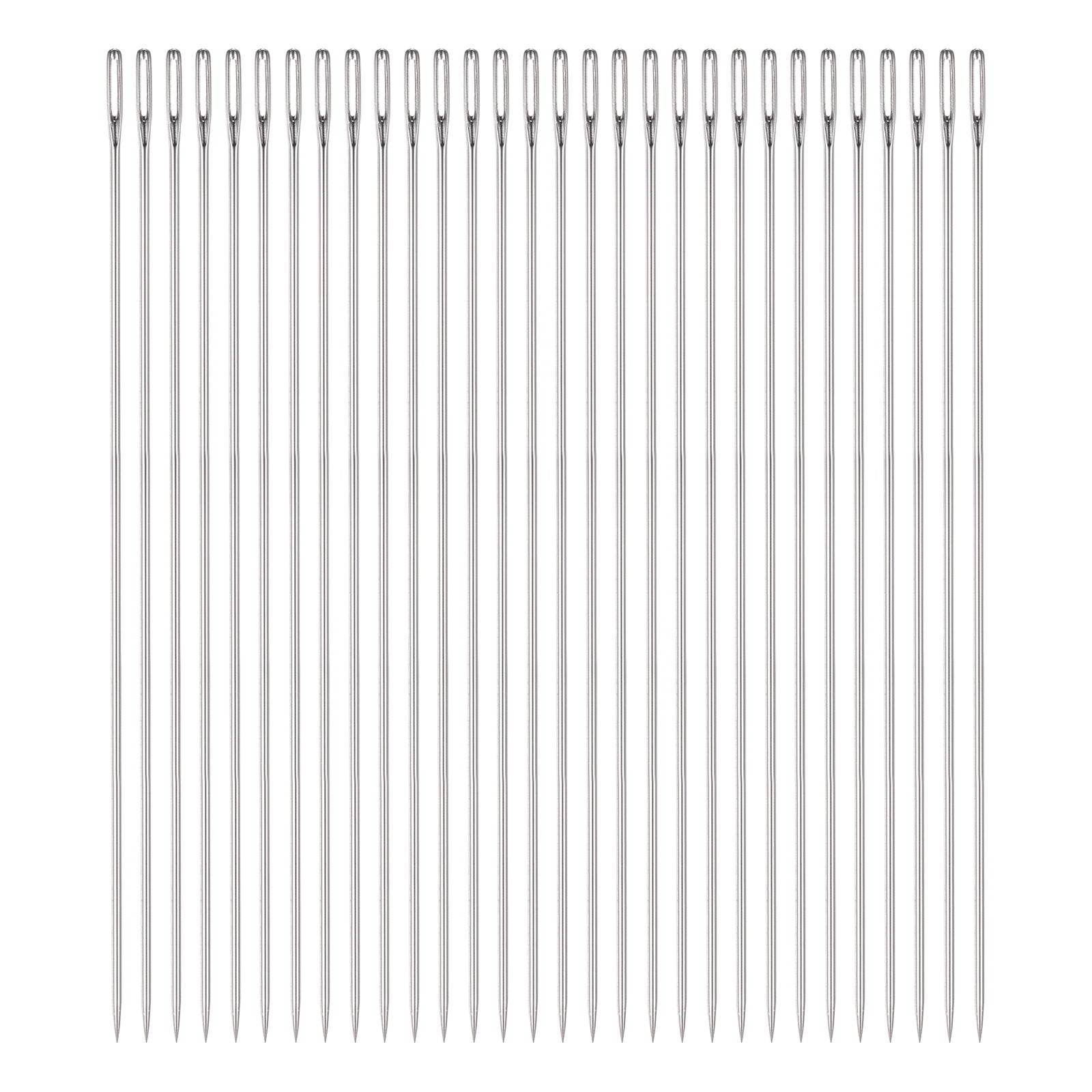 Uxcell Beading Needles 1.6mm Dia Long Straight Sewing Needles 6Inch 30 ...