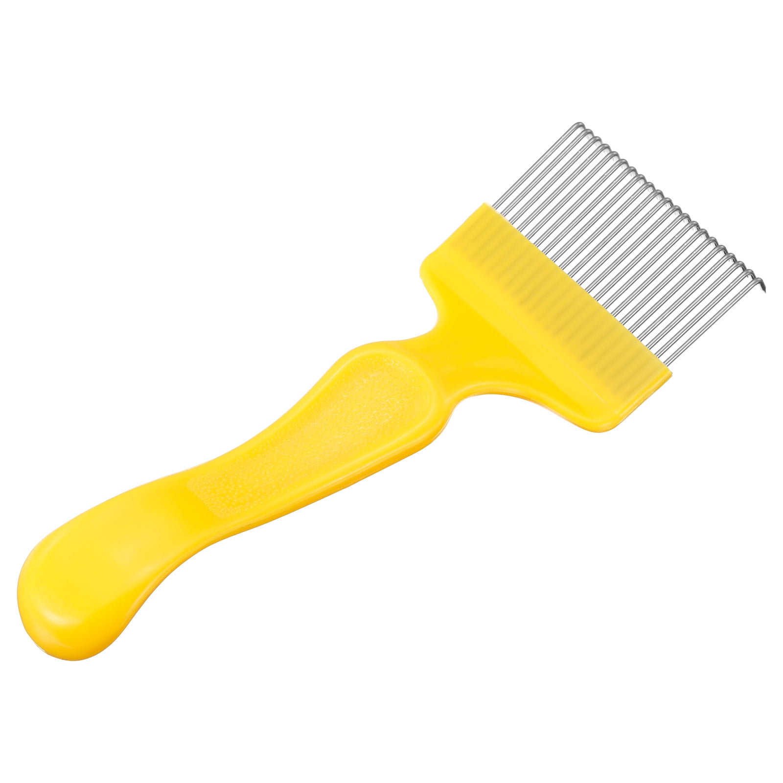 Uxcell Beekeeping Uncapping Fork, 21 Tin 90 Degree Bend Needle with Yellow Plastic Handle ...