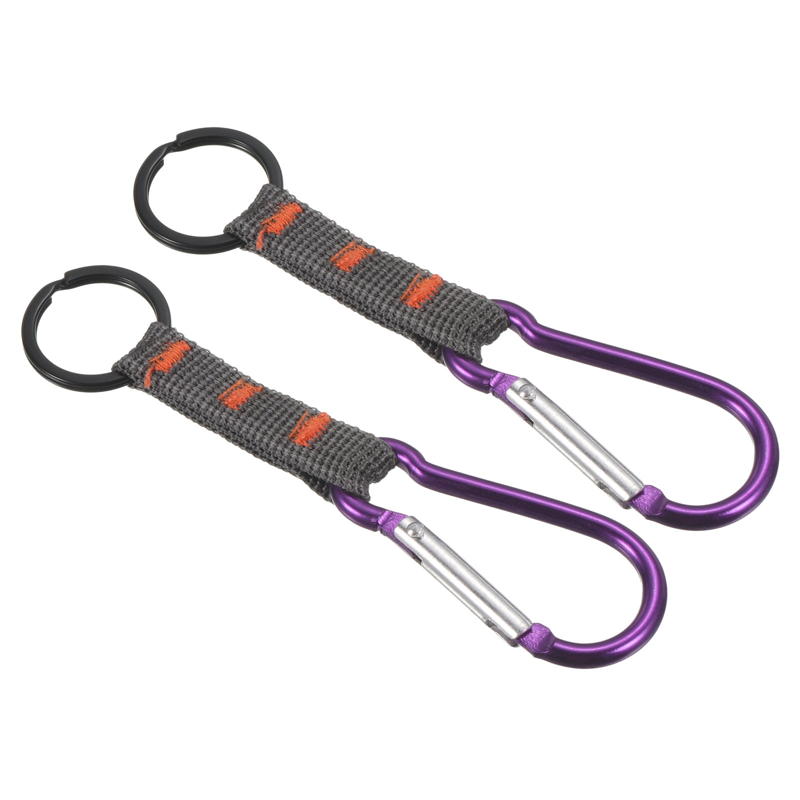 Uxcell Belt Keeper Key Ring, 2 pack Nylon Webbing Strap Key Chain ...