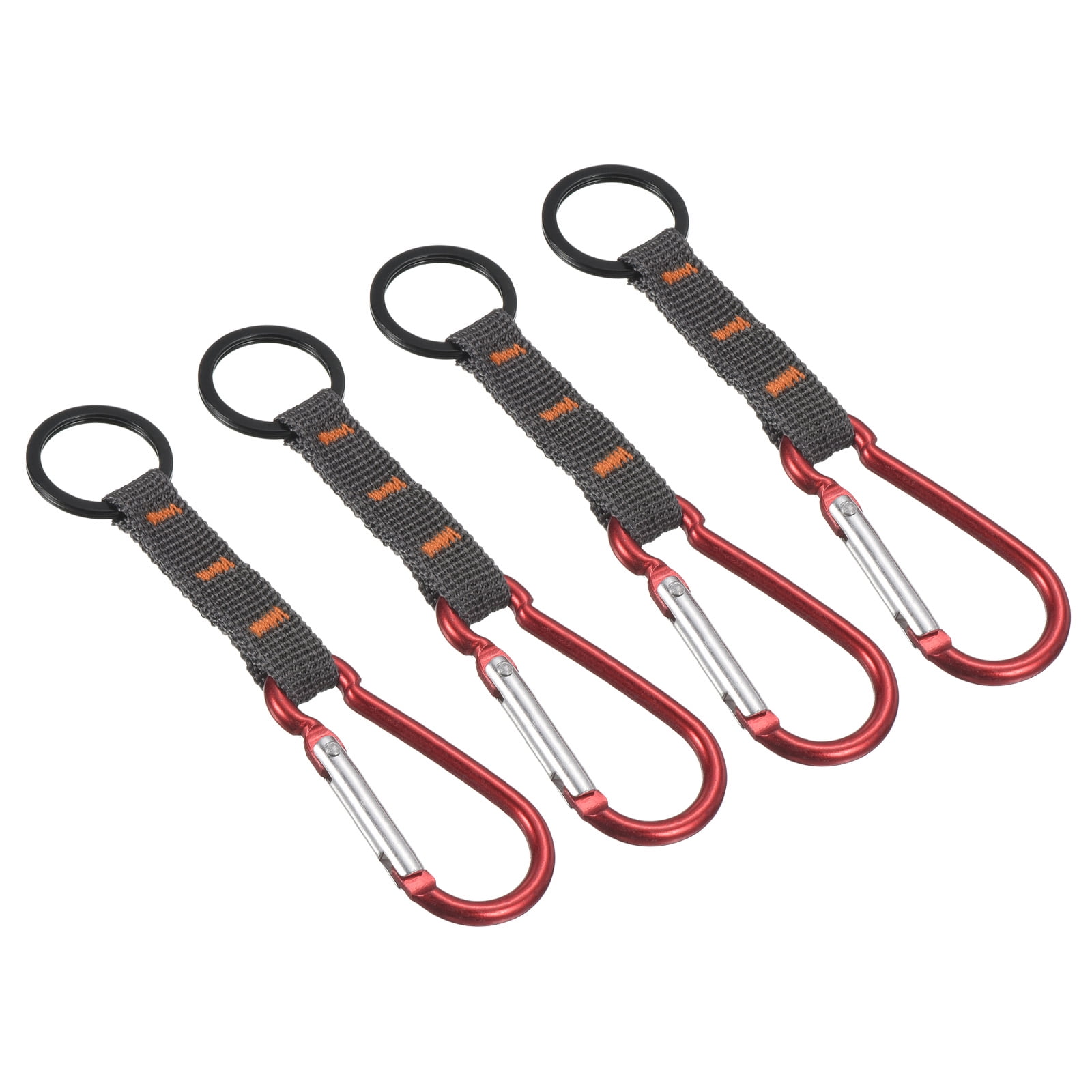 Uxcell Belt Keeper Key Ring, 4 pack Nylon Webbing Strap Key Chain ...