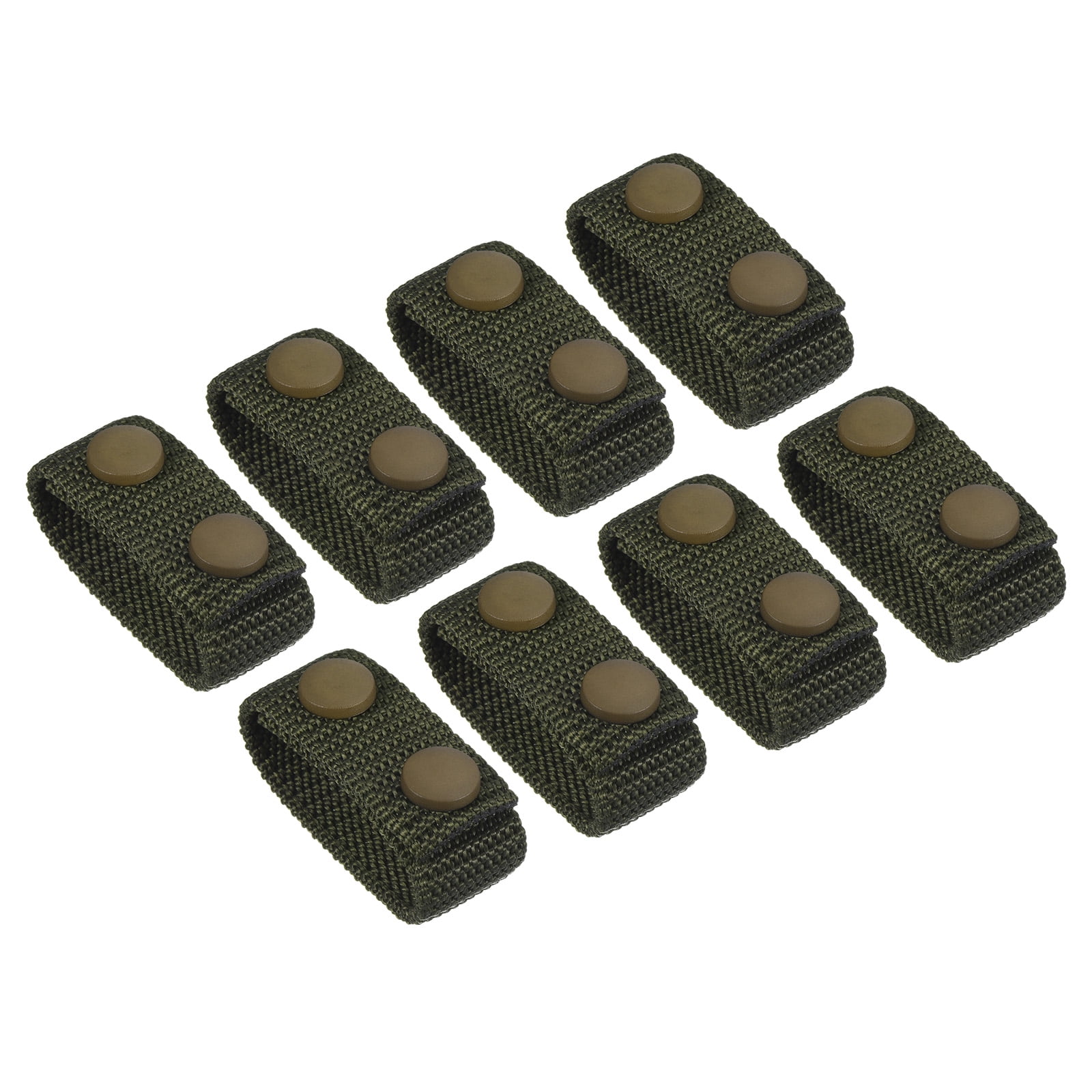 Uxcell Belt Keeper, Nylon Webbing Loop Holder with Double Snaps Belt ...