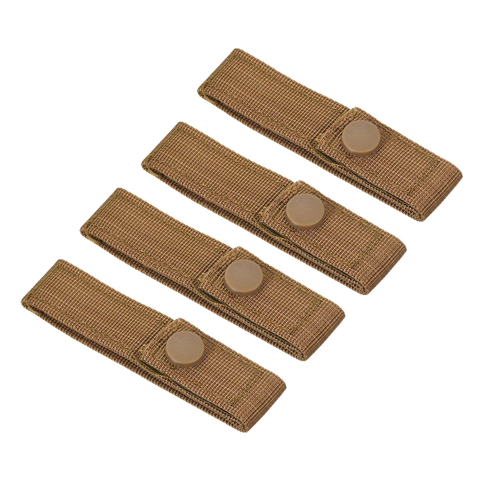 Uxcell Belt Keeper with Double Snaps Nylon Gear Holder for Outdoor Sport Belt Fixing, Khaki 4 ...