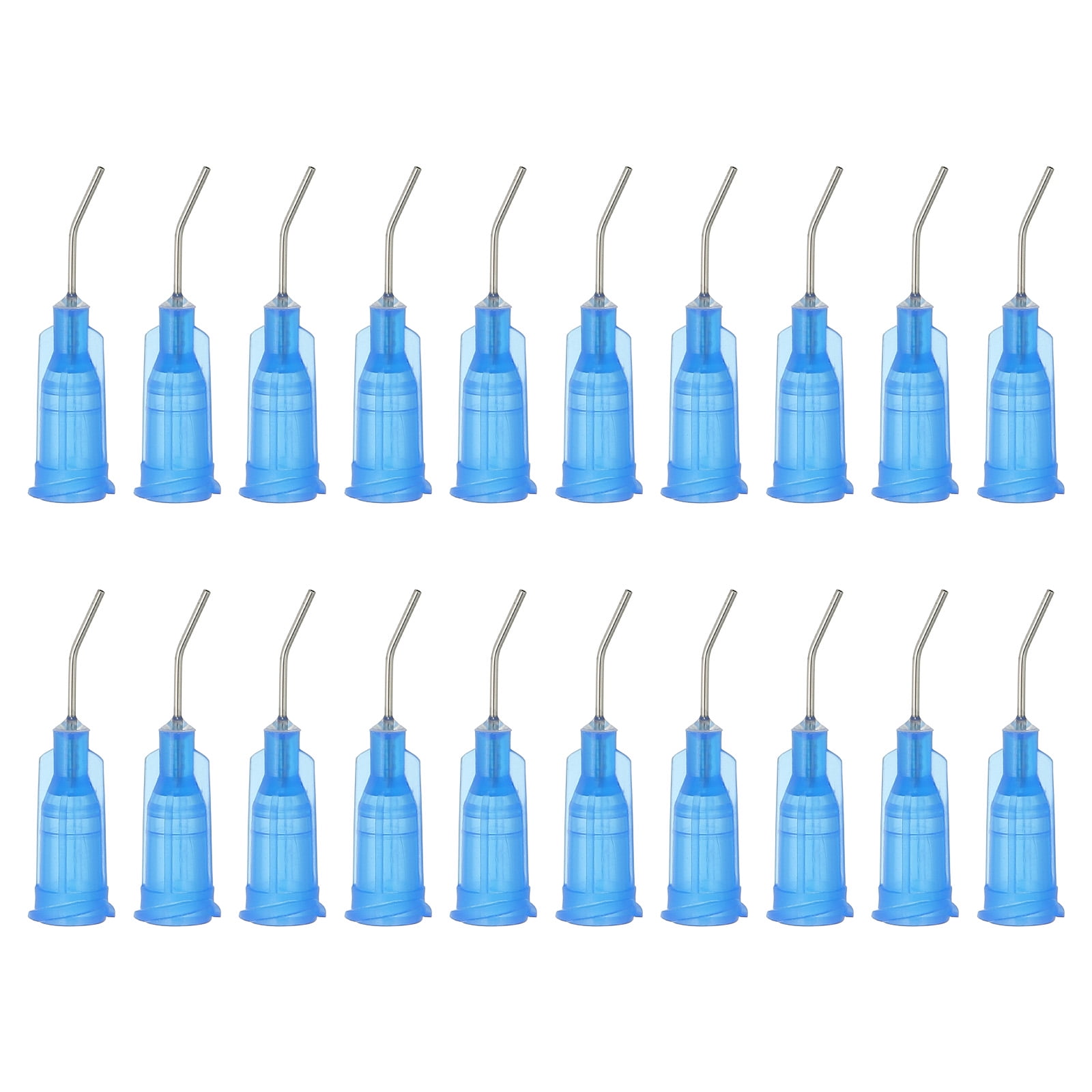 Uxcell Bent Blunt Tip Dispensing Needles, 200 Pcs 0.5 Inch 22G ...