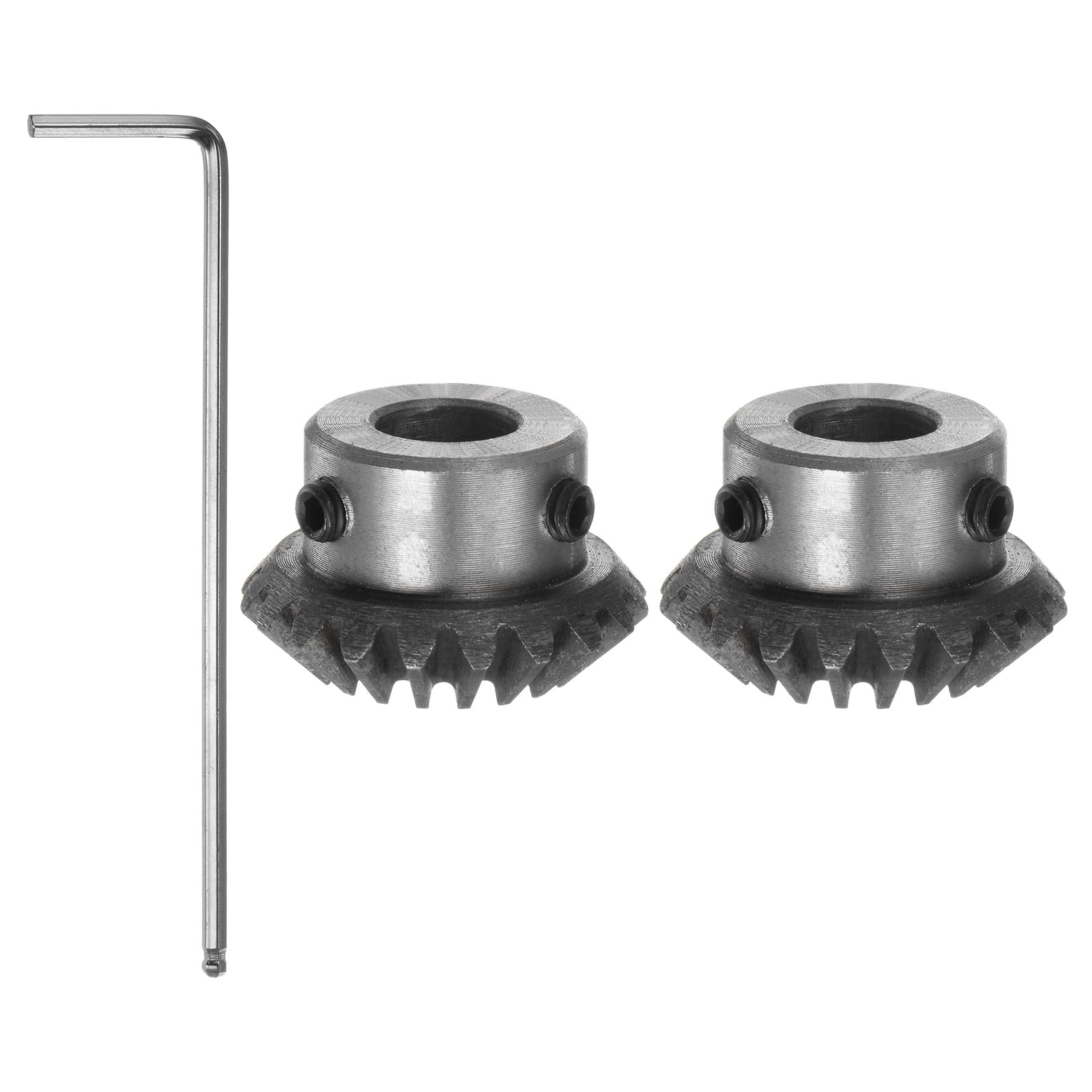 Uxcell Bevel Gear 1.5M 20 Teeth 10mm Shaft Hole Tapered Bevel Pinion ...
