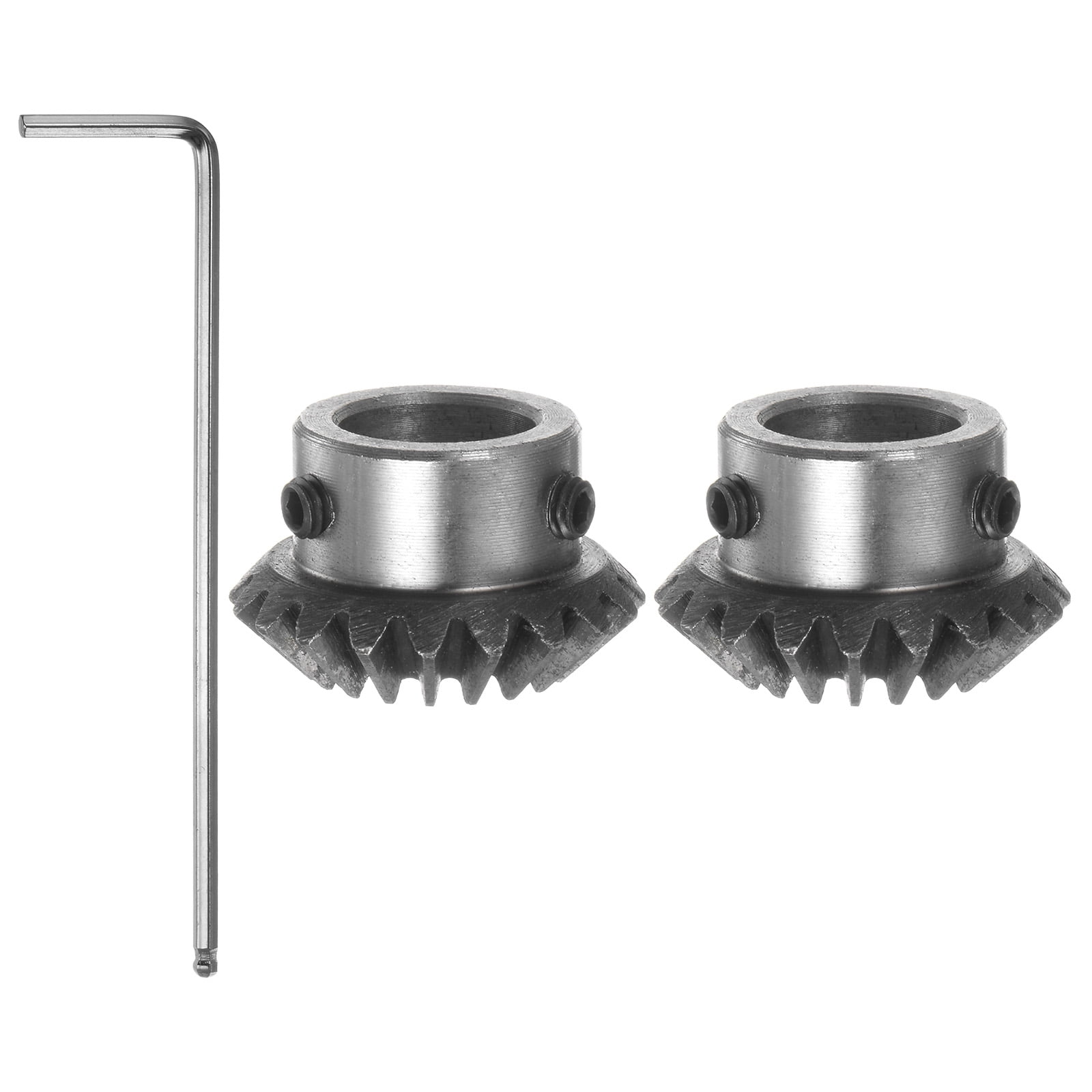 Uxcell Bevel Gear 1.5M 20 Teeth 15mm Shaft Hole Tapered Bevel Pinion ...