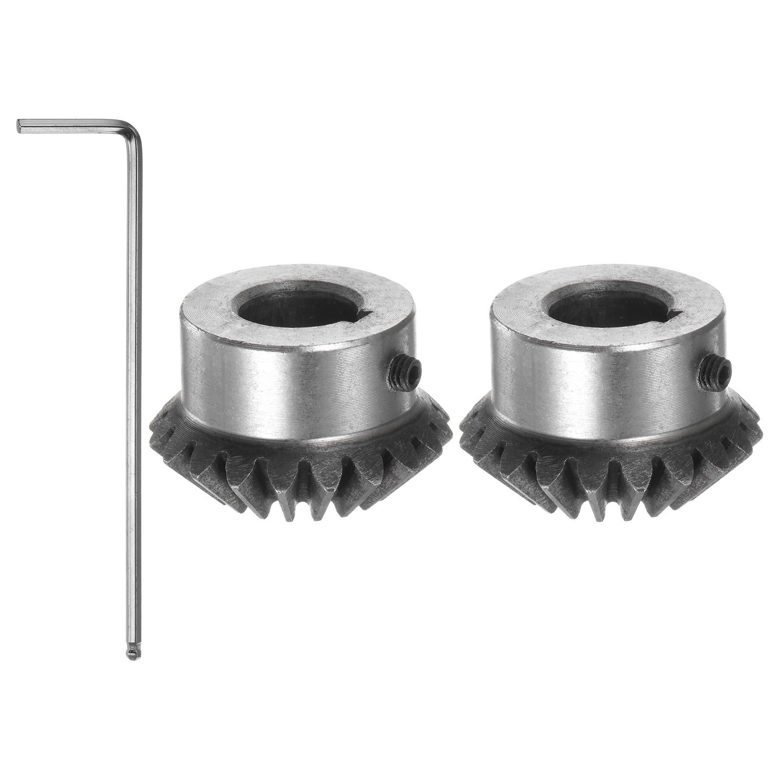 Uxcell Bevel Gear 2M 20 Teeth 16mm Shaft Hole Tapered Pinion Gear with ...