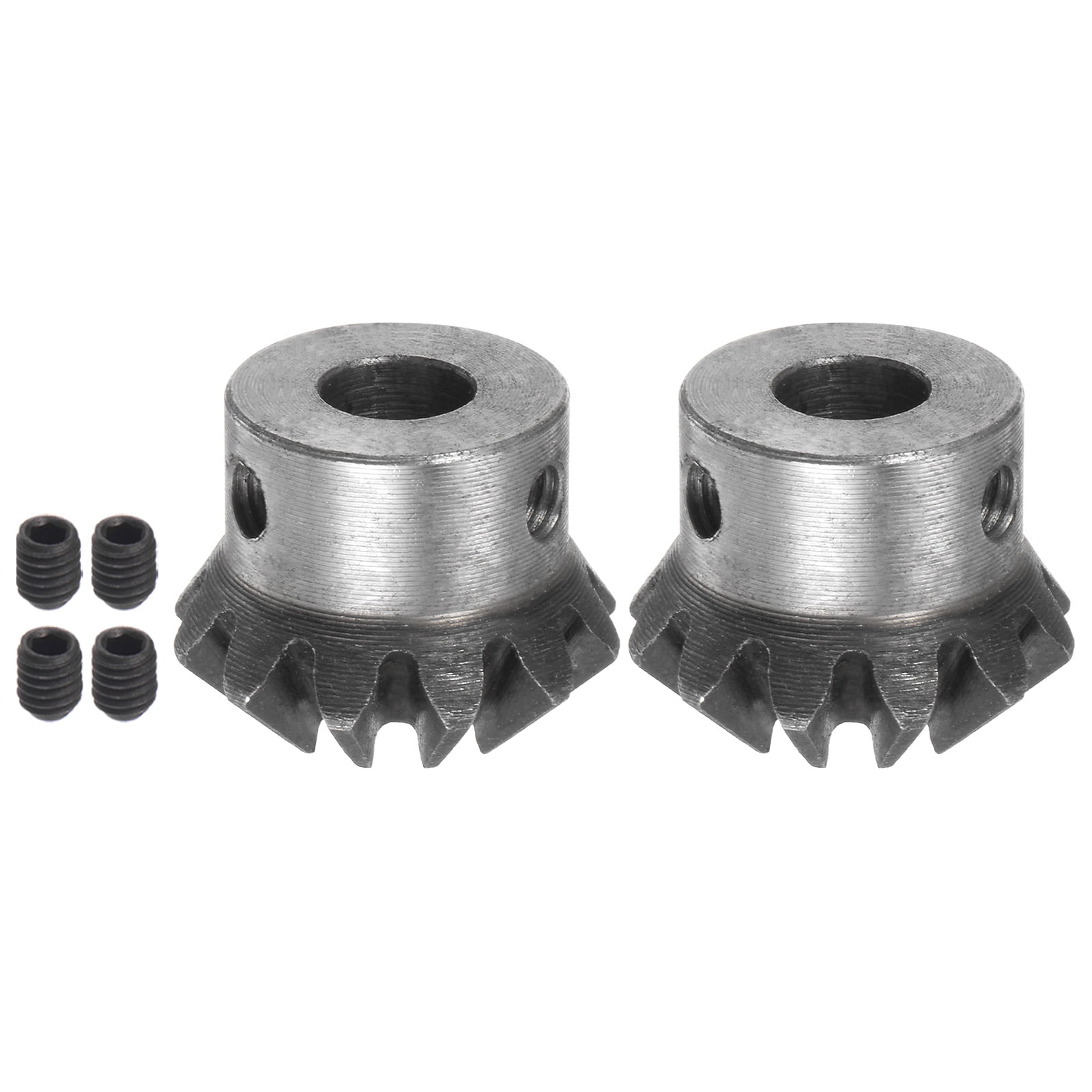 Uxcell Bevel Gears 2M 12 Teeth 8mm Shaft Hole Tapered Bevel Pinion Gear ...
