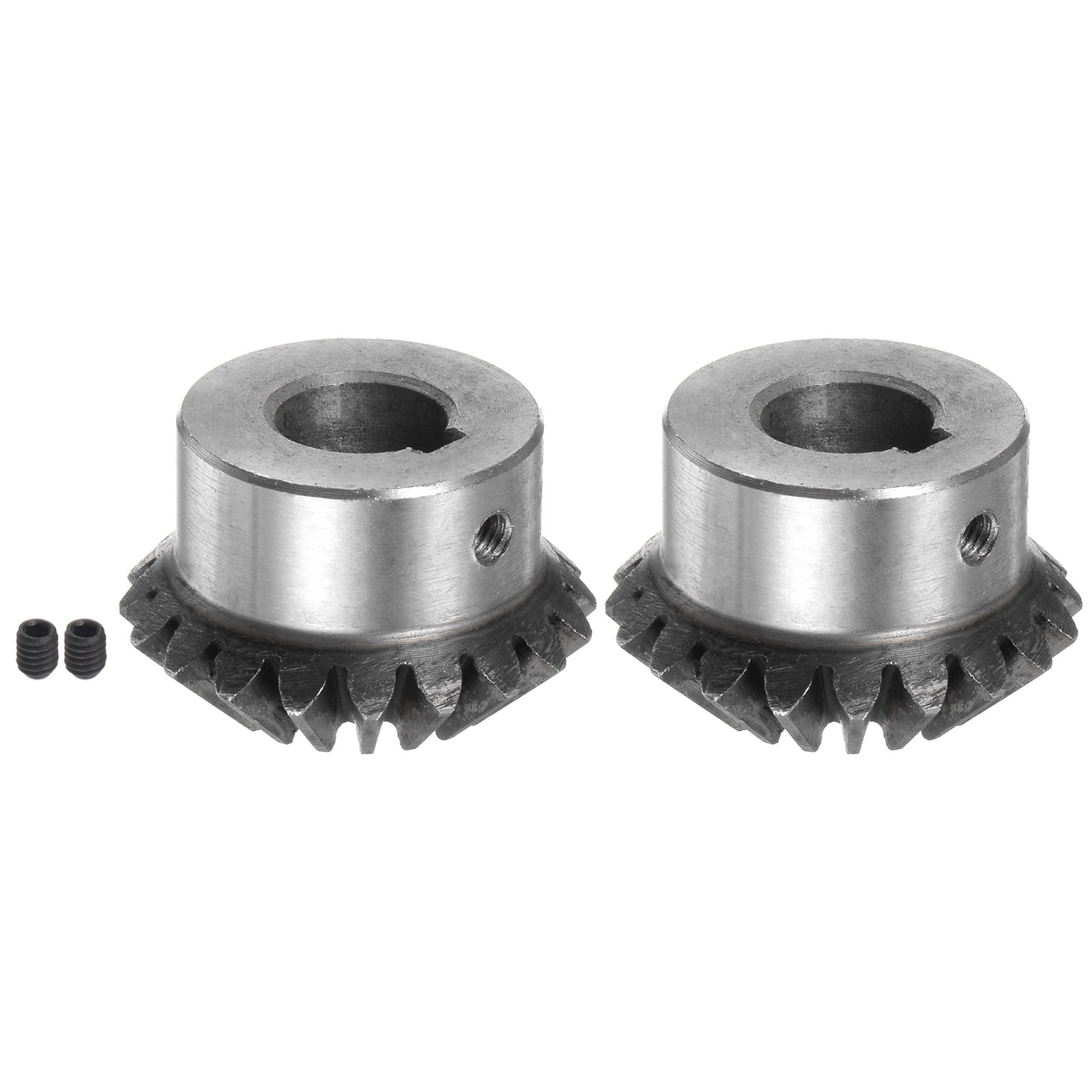 Uxcell Bevel Gears 2M 20 Teeth 15mm Hole Tapered Bevel Pinion Gear, 5mm ...