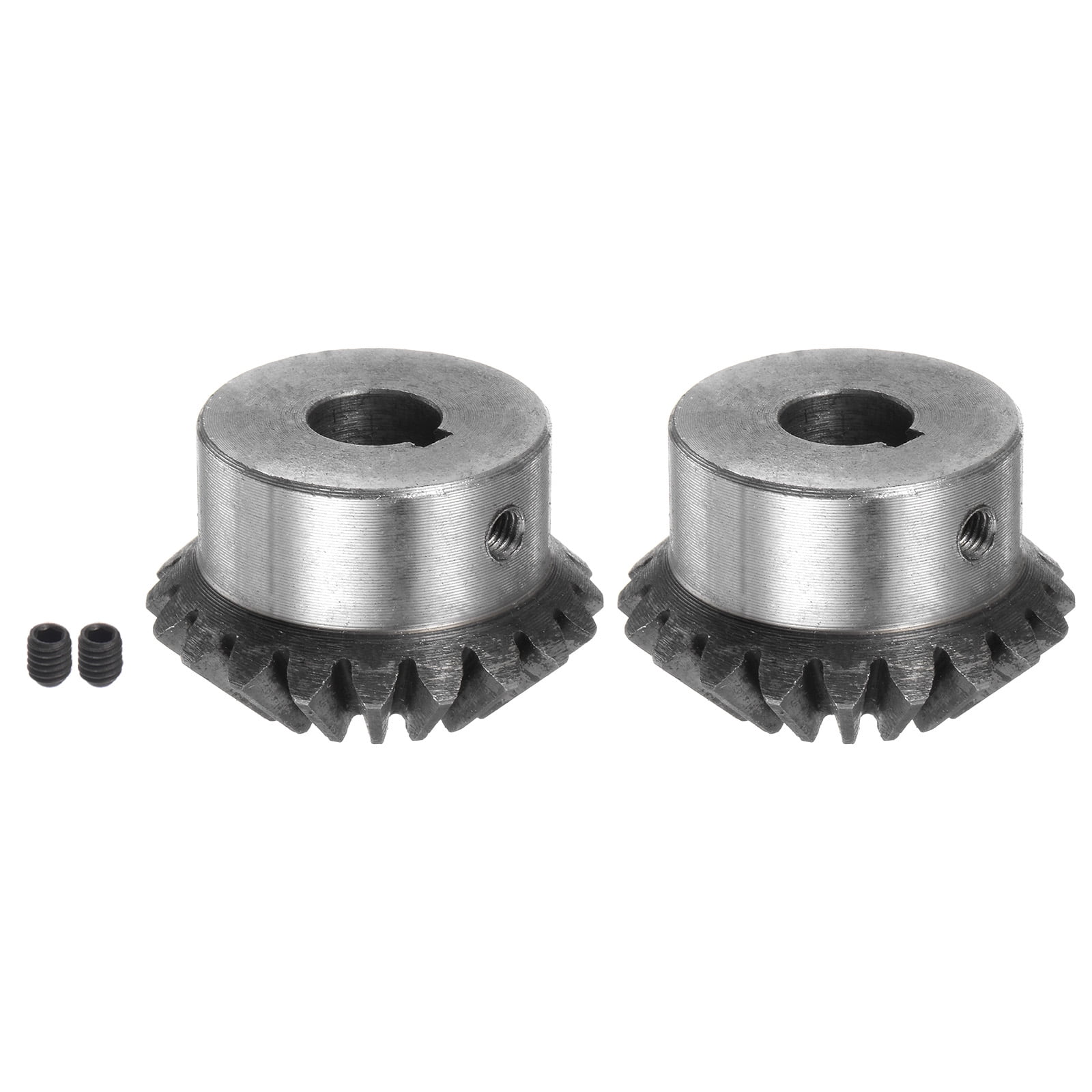 Uxcell Bevel Gears 2M 20 Teeth 17mm Hole Tapered Bevel Pinion Gear, 5mm ...