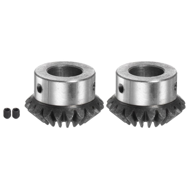 Uxcell Bevel Gears 2M 20 Teeth 18mm Hole Tapered Bevel Pinion Gear, 6mm ...