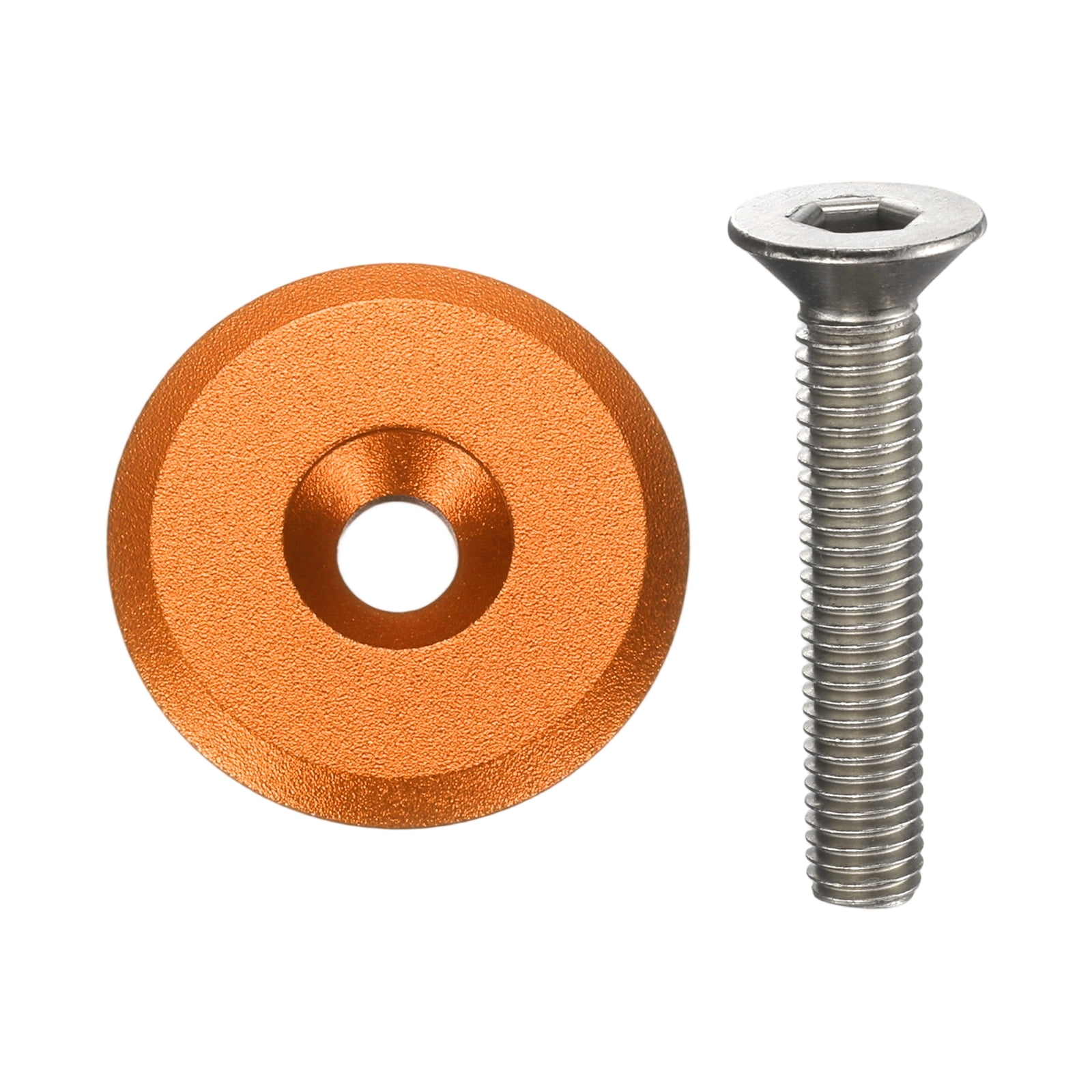 Uxcell Bicycle Headset Stem Top Cap 1-1/4" OD Matte Surface with M6 ...