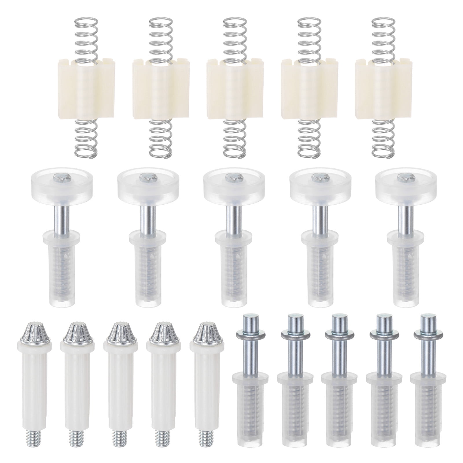 Uxcell Bifold Door Hardware Kit Include Top & Bottom Pivot, Steel ...