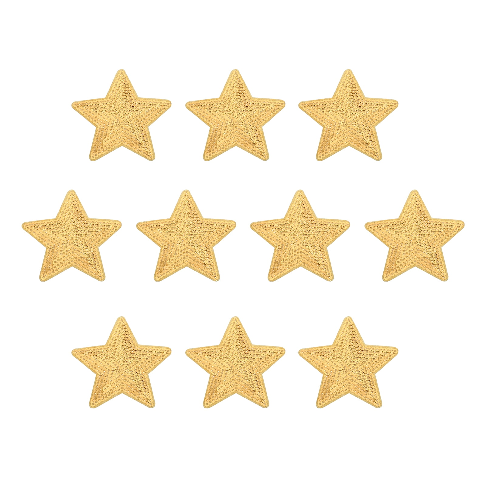 Uxcell Big 5 Star Sequins Iron-on Patches Sew Sequin Patch for Clothing ...