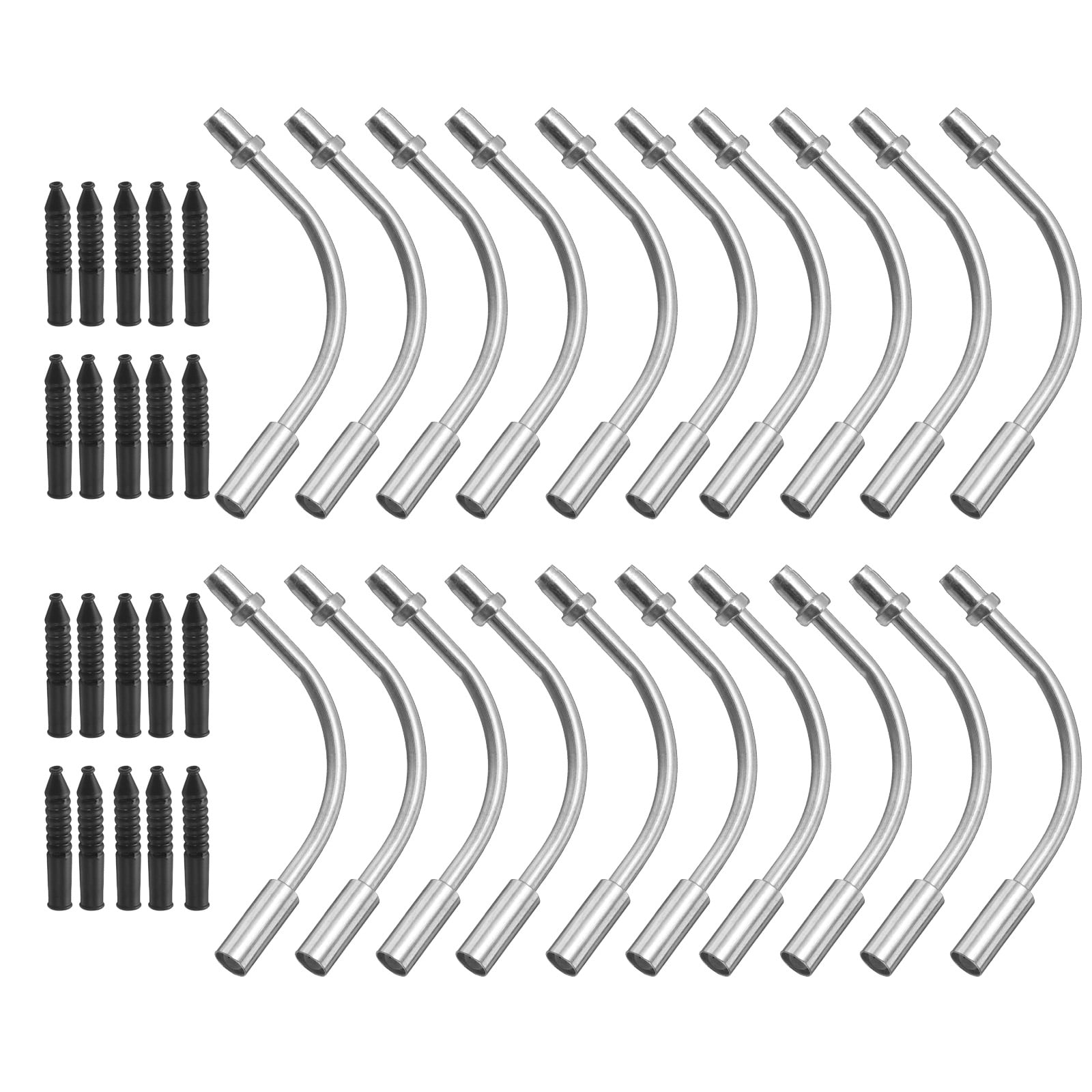 Uxcell 10set Bike Brake Noodle Cable Kit Aluminum Bicycle V Brake Pipe ...