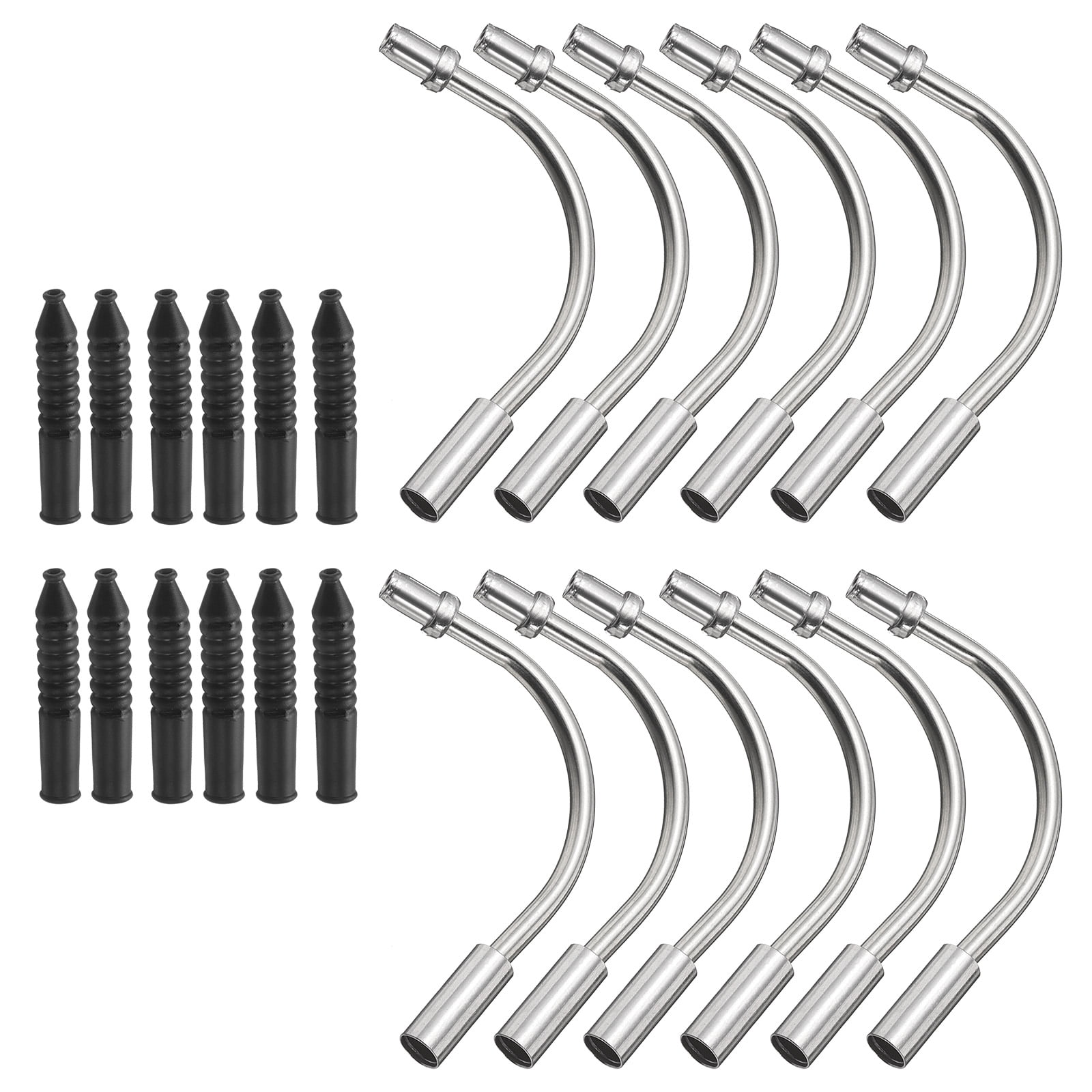 Uxcell 6set Bike Brake Noodle Cable Kit Aluminum Bicycle V Brake Pipe ...