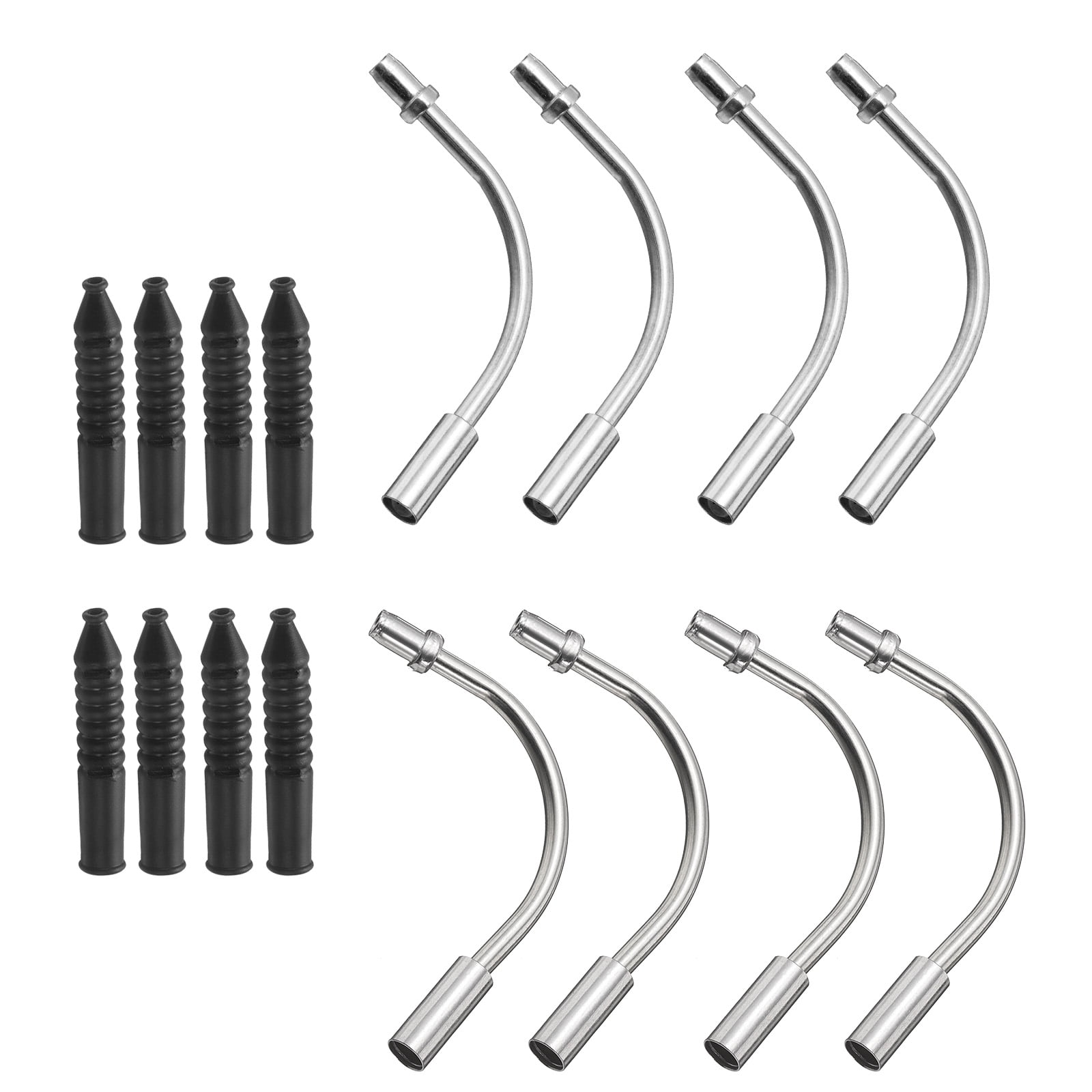Uxcell 4set Bike Brake Noodle Cable Kit Aluminum Bicycle V Brake Pipe ...