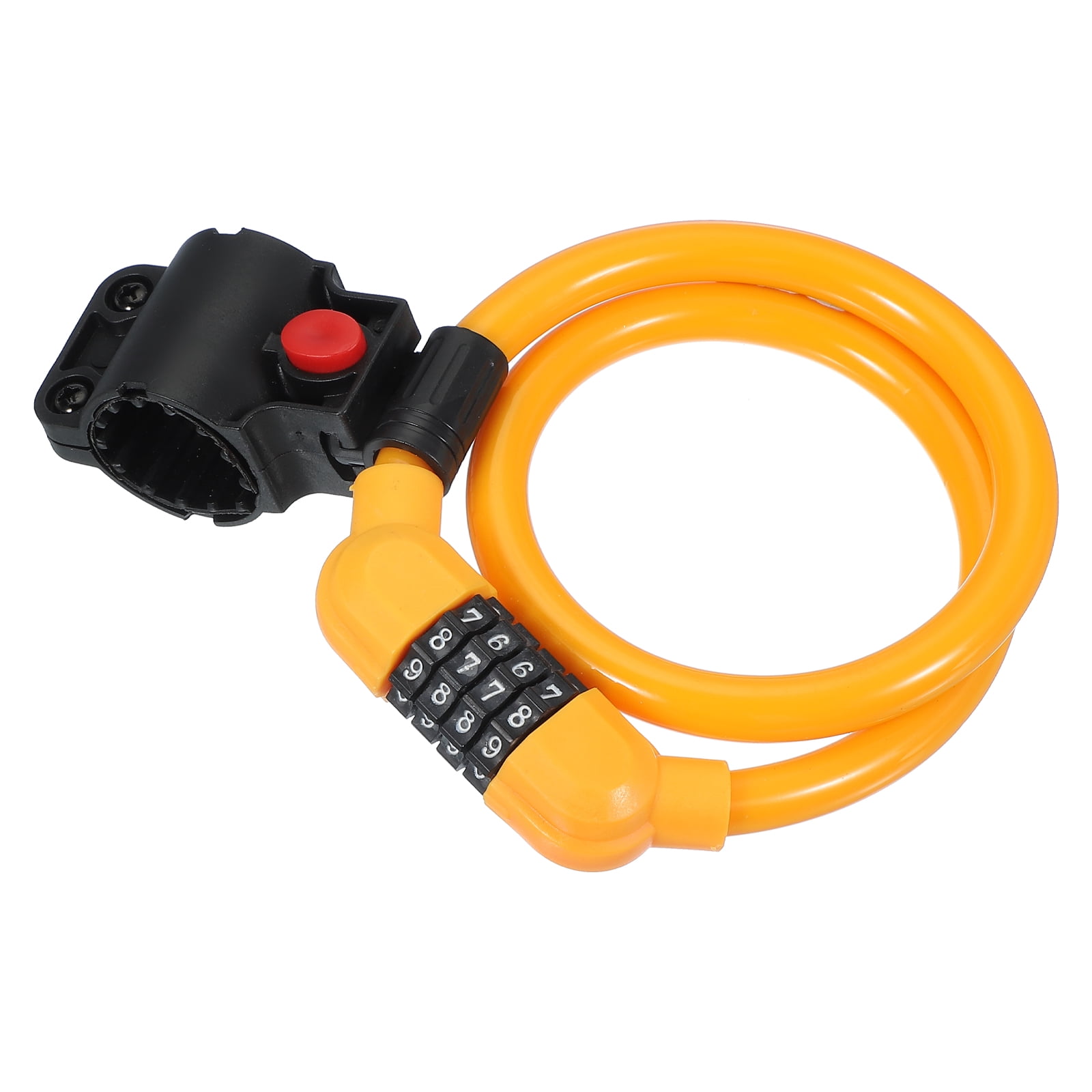 Uxcell Bike Lock Cable, Resettable Combination Security Cable Lock Self ...