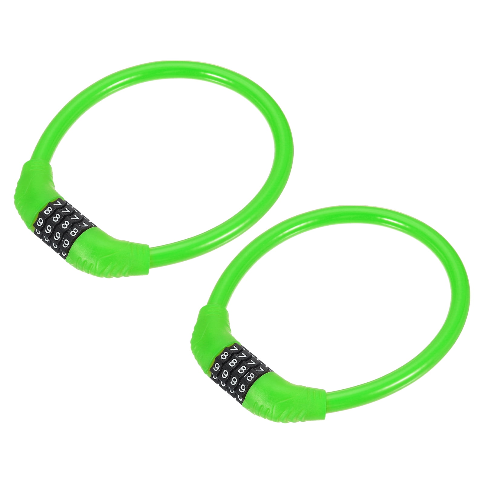 Uxcell Bike Lock Cable, Resettable Combination Security Cable Lock Self ...