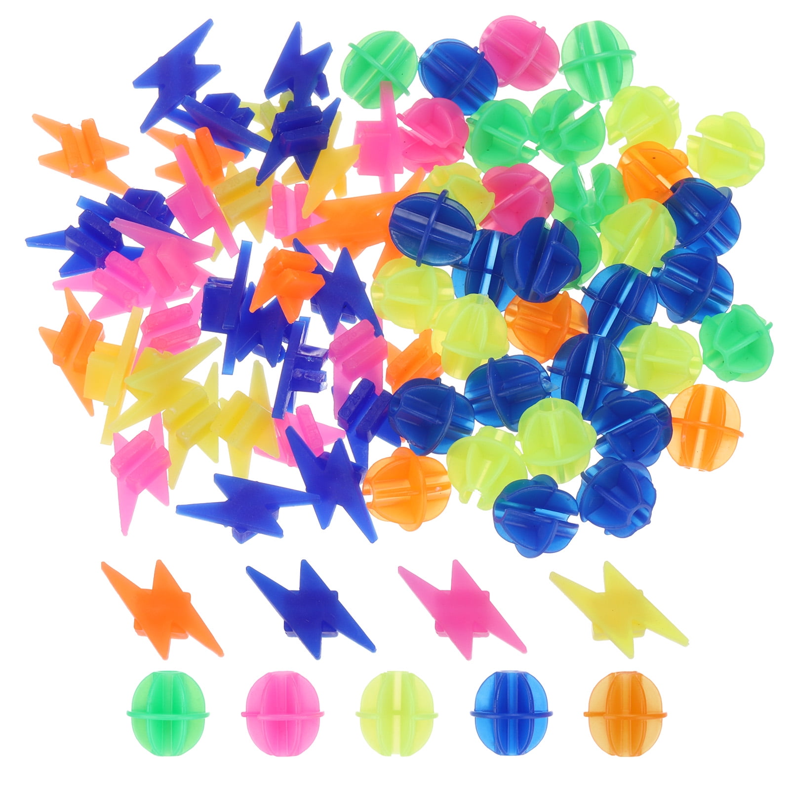 Uxcell Bike Wheel Decoration Spokes Bead Resin Clip (Round/Light ...