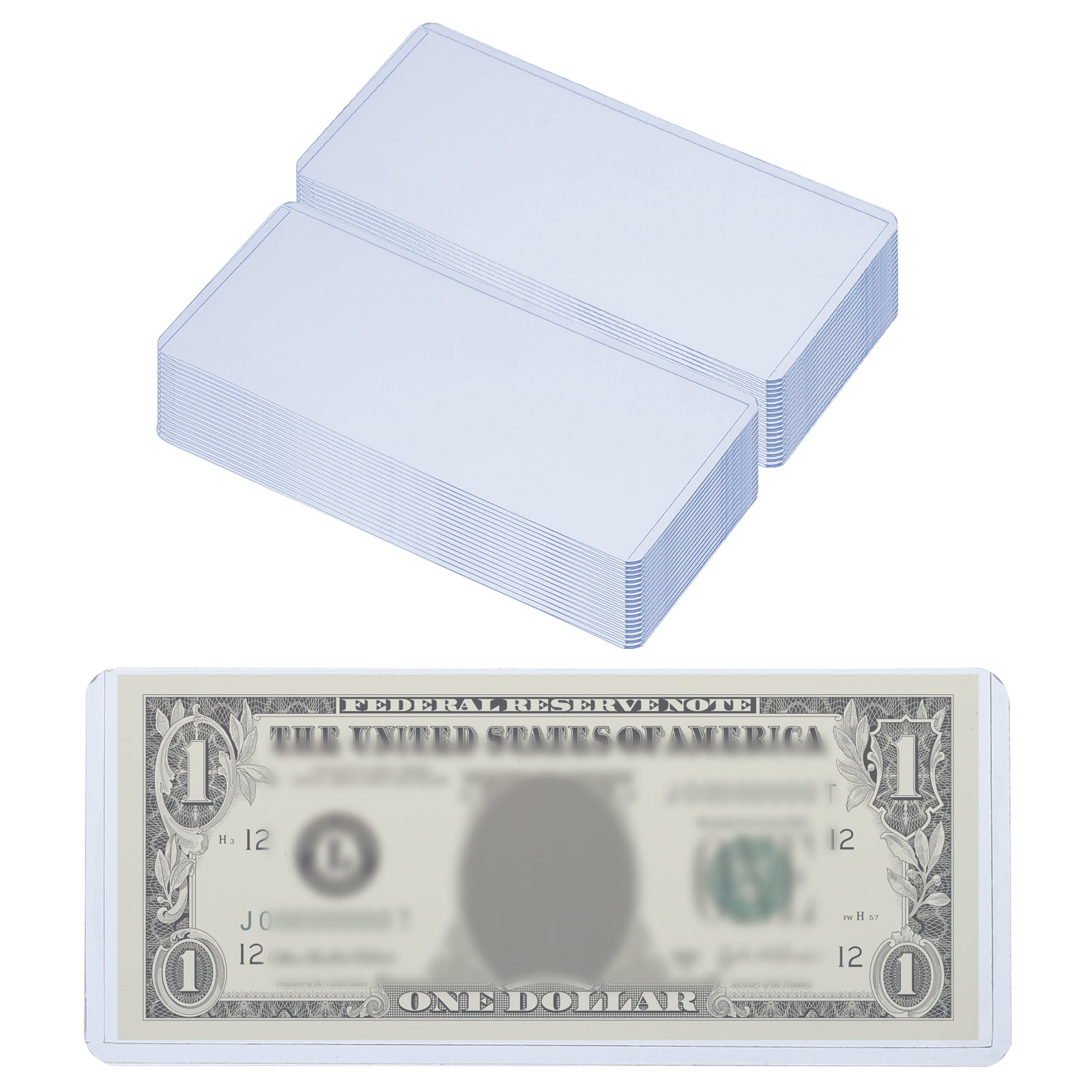 Uxcell Bill Money Holders, 35Pcs Top-Insert Currency Holder, 6.8 x 3 ...