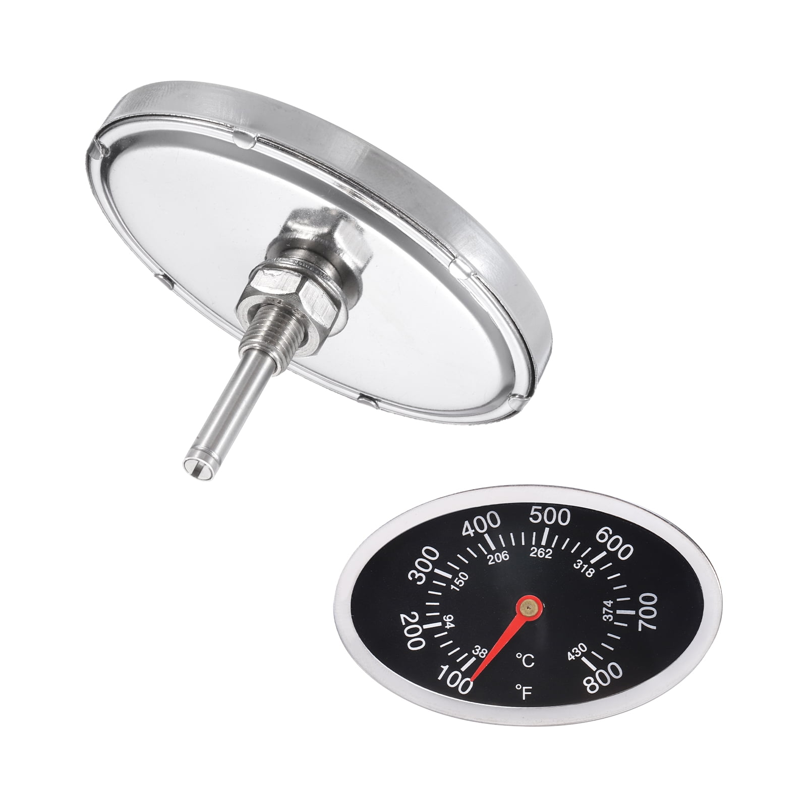 Bimetal Thermometer with 0.13in Stainless Steel Stem & 75x48mm Size, 38 ...