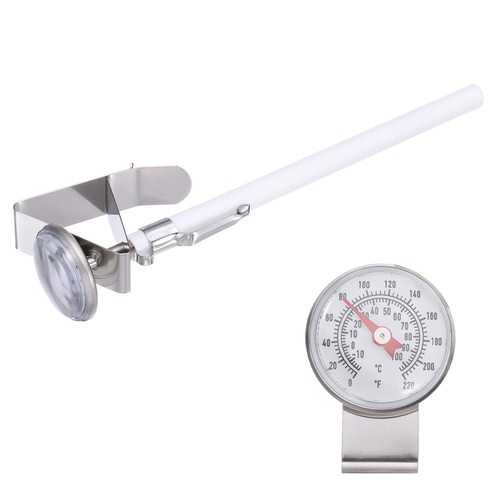 Bimetal Thermometer with 5in Stainless Steel Stem & 1in Dial, -10-110°C ...