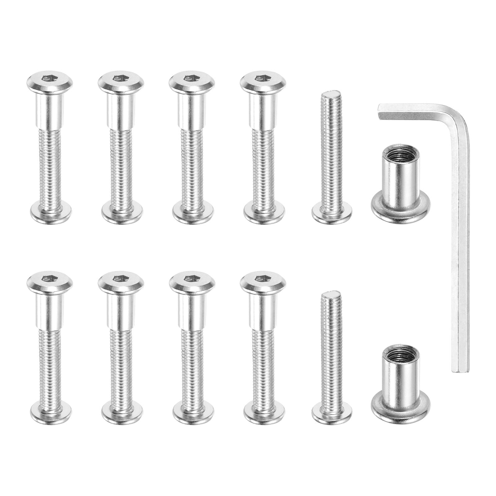 Uxcell Binding Screw Posts Fit for 3/8"(10mm) Hole Dia M8 x 40mm Carbon ...