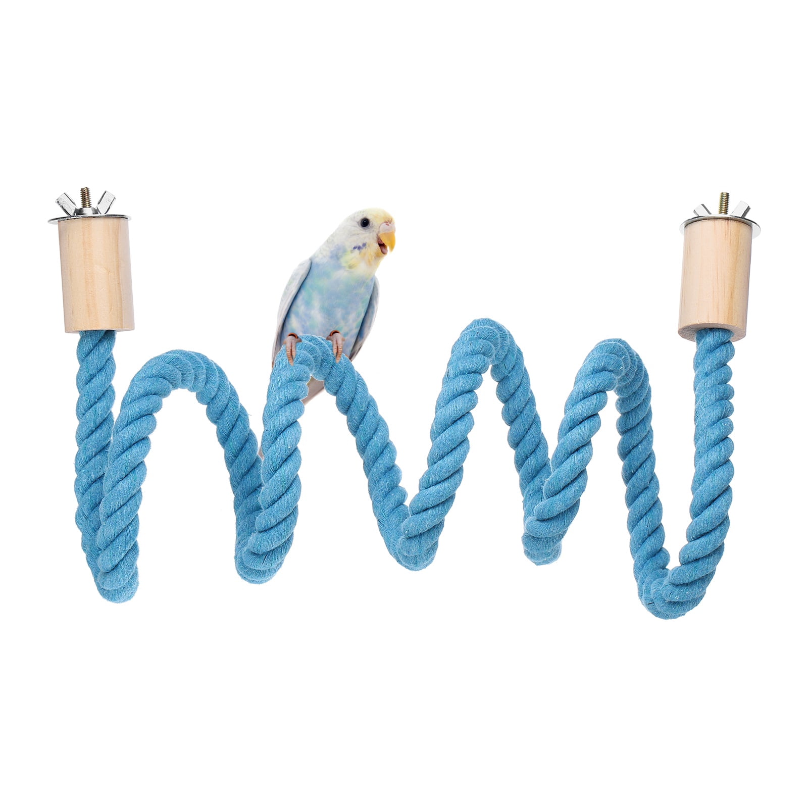 Uxcell Bird Rope Perch Swing Bird Stand Rope Perch 55 Inch Blue ...