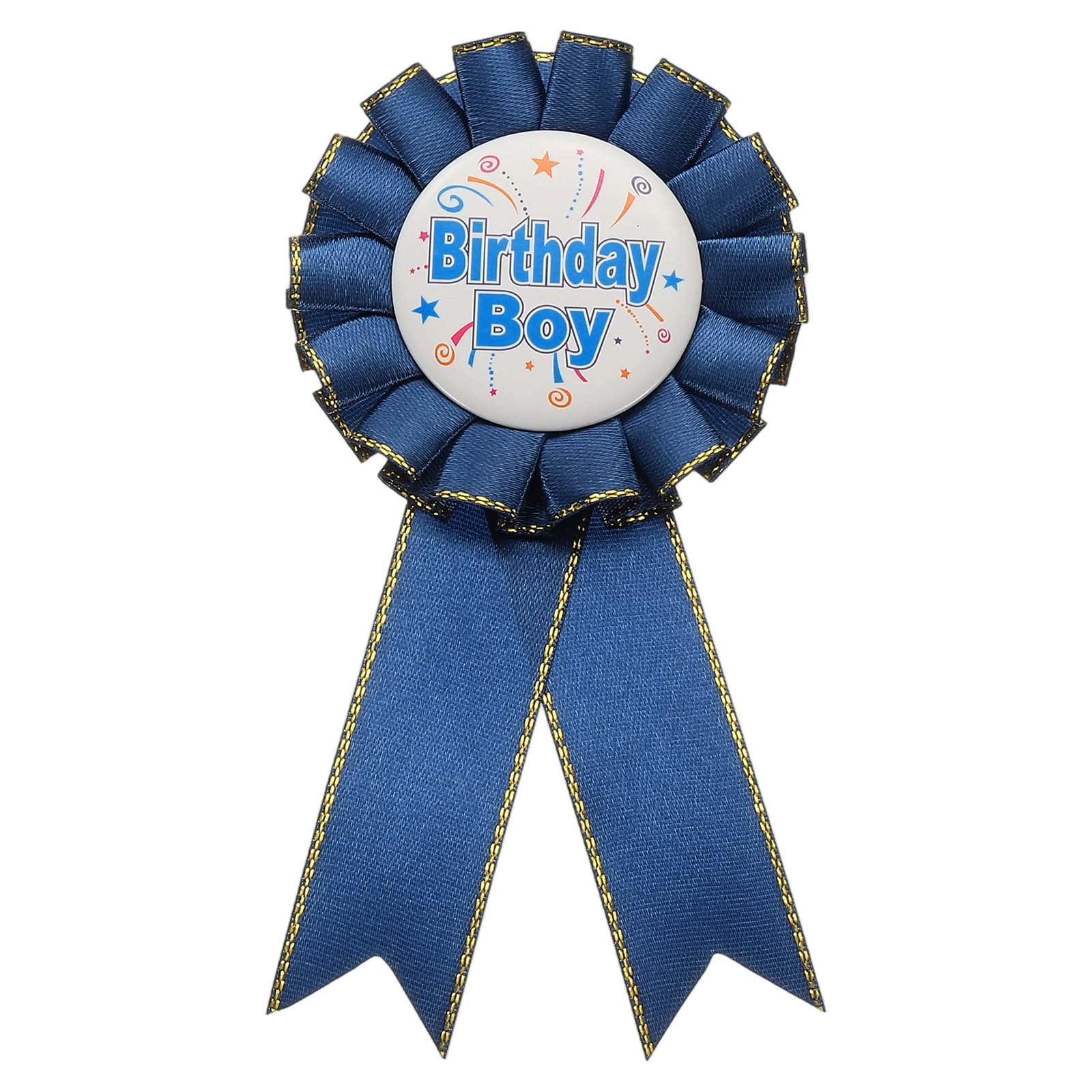 Uxcell Birthday Ribbon Pin, 5.9 x 2.8" Award Ribbon Fabric Birthday Boy ...
