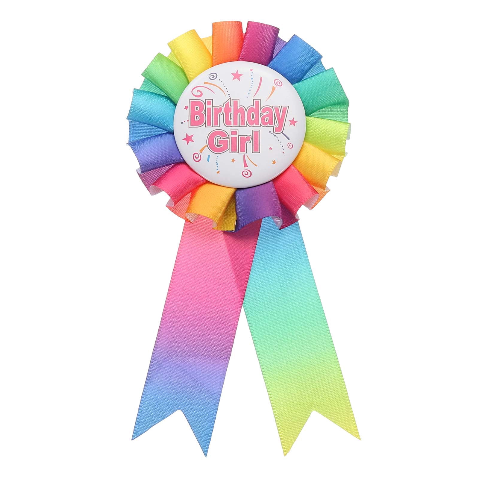 Uxcell Birthday Ribbon Pin, 5.9 x 2.8" Award Ribbon Fabric Birthday ...