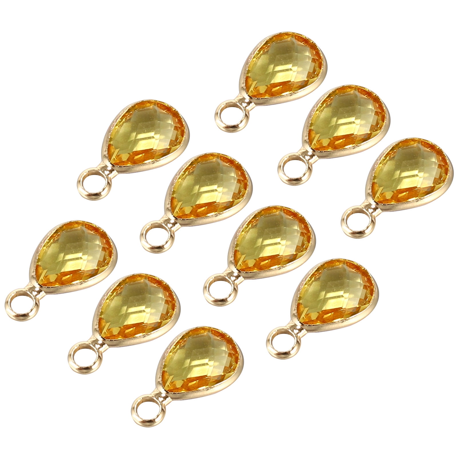 Uxcell Birthstone Charm Beads Drop Pendant, 10Pcs Birthstone 0.47 x 0. ...