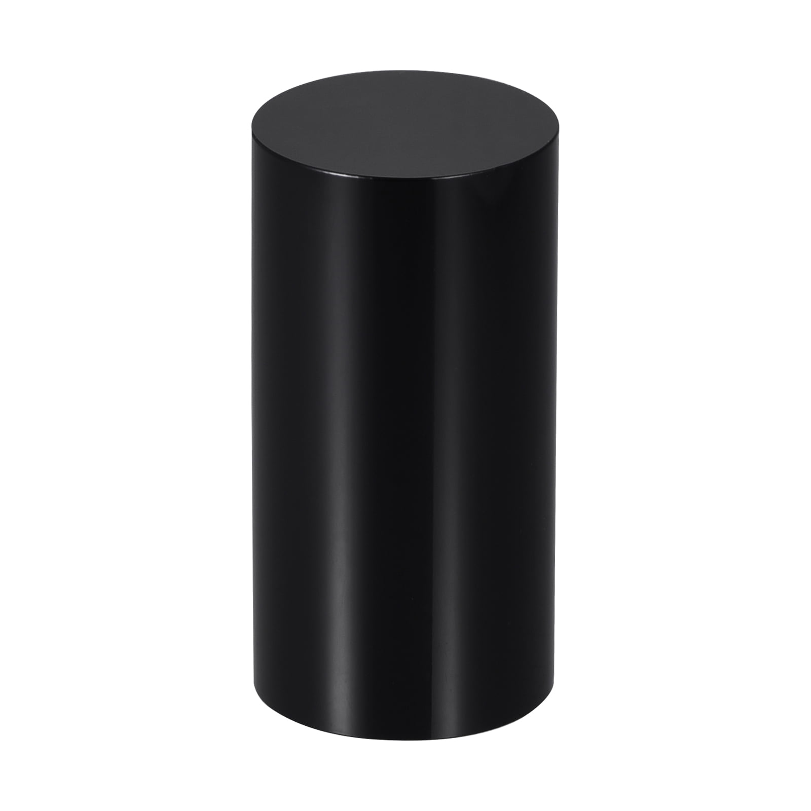 Uxcell Black Acrylic Solid Cylinder Round Display Riser, 3.1 Inches x 1 ...