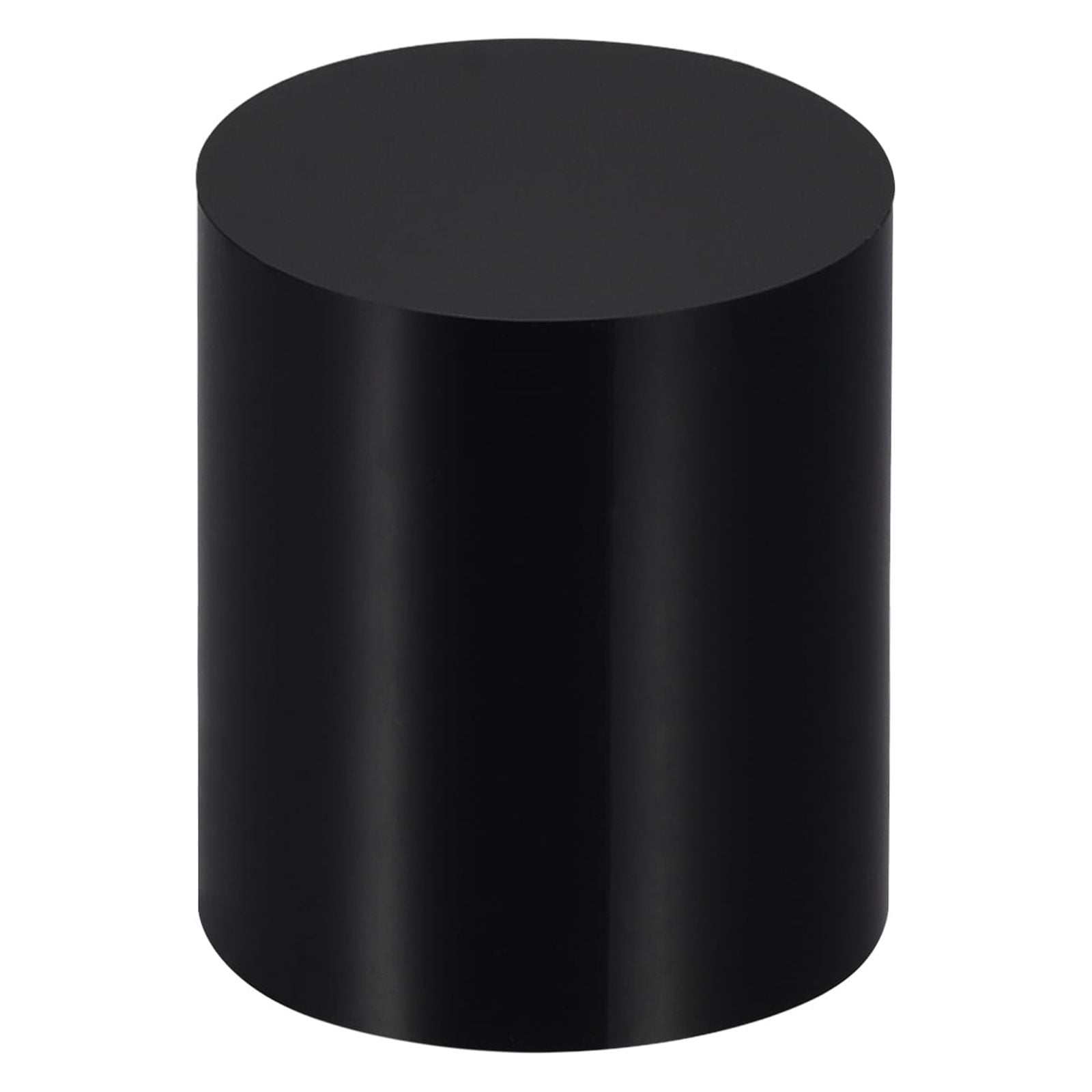 Uxcell Black Acrylic Solid Cylinder Round Display Stand, 2 Inches x 1.6 ...