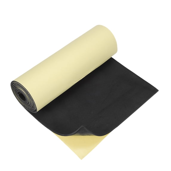 Uxcell Black Foam Sheets, 78"x13"x 5/32" Self Adhesive EVA Foam Roll ...