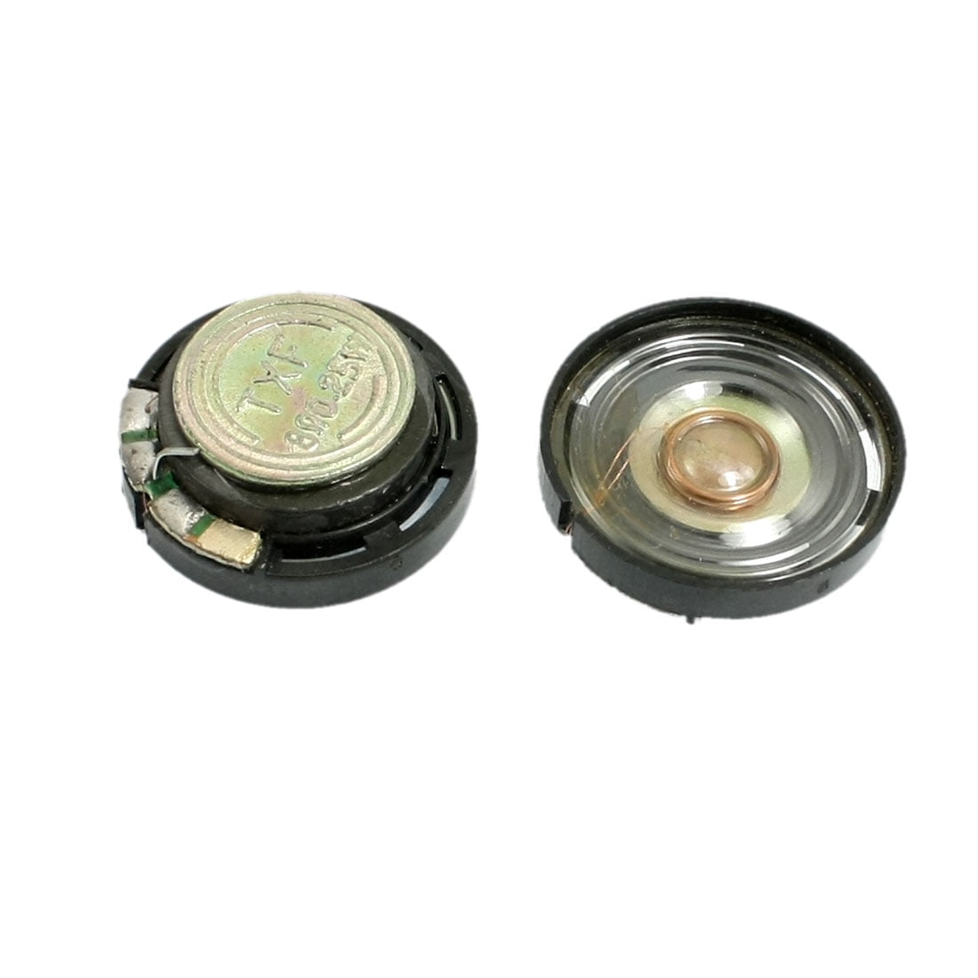 Uxcell Black Plastic Shell Round Slim External Magnet Speaker 0.8" 8 ...