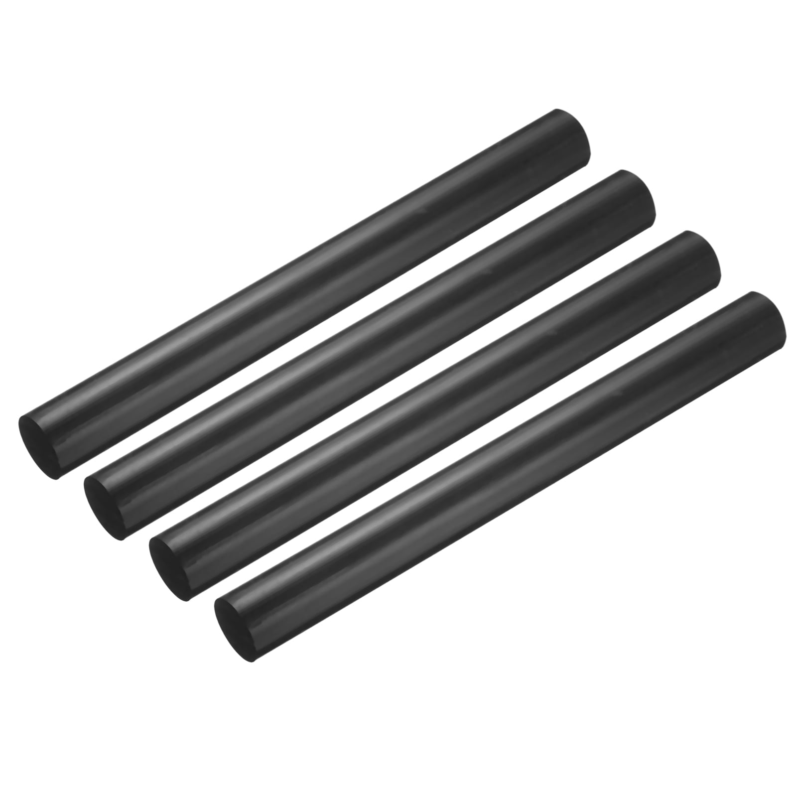 Uxcell Black Round ABS Plastic Rods 1.2-inch Diameter and 11.2-inch ...