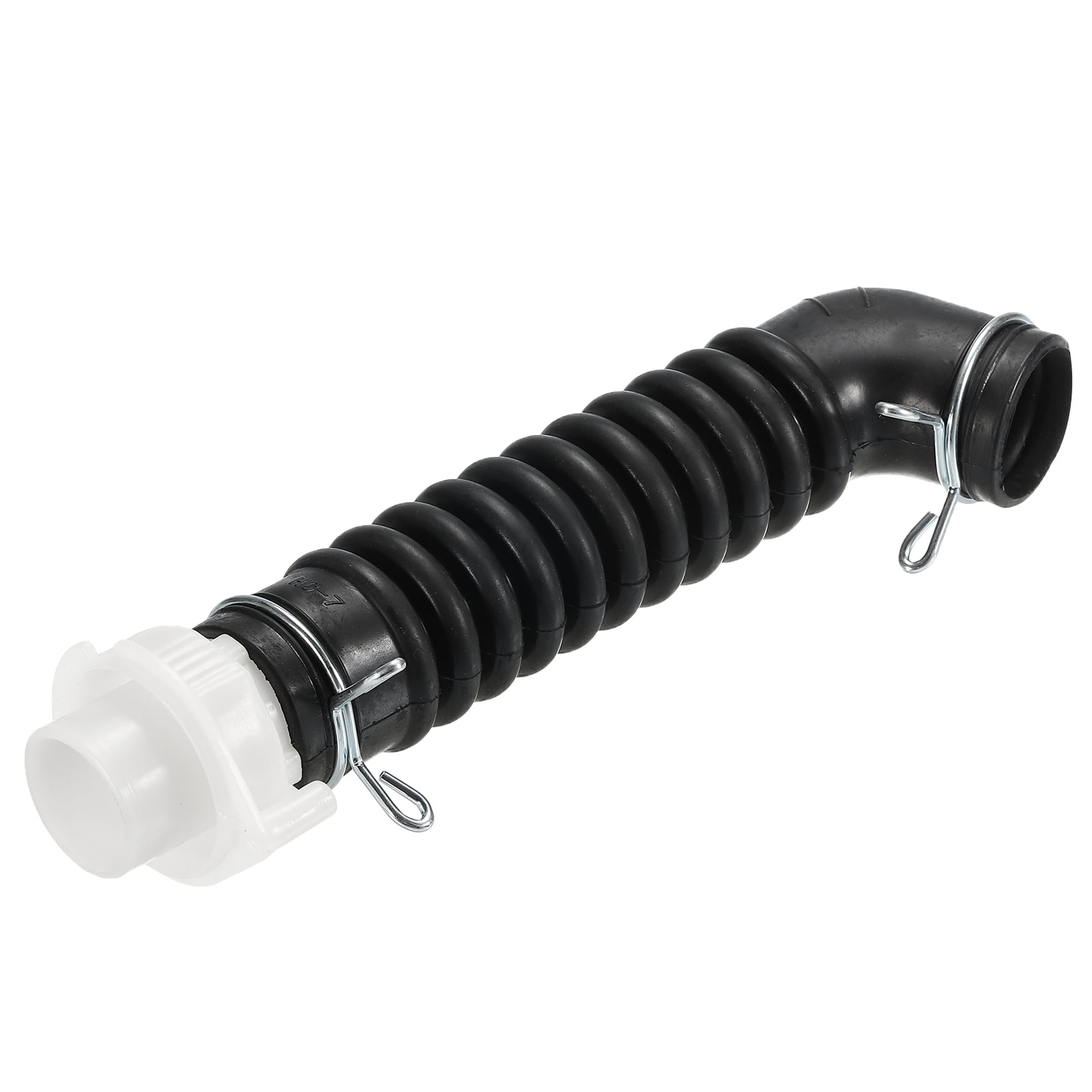 Uxcell Black Washing Machine Drain Pipe 0.8Ft PVC Drain Hose Corrugated ...