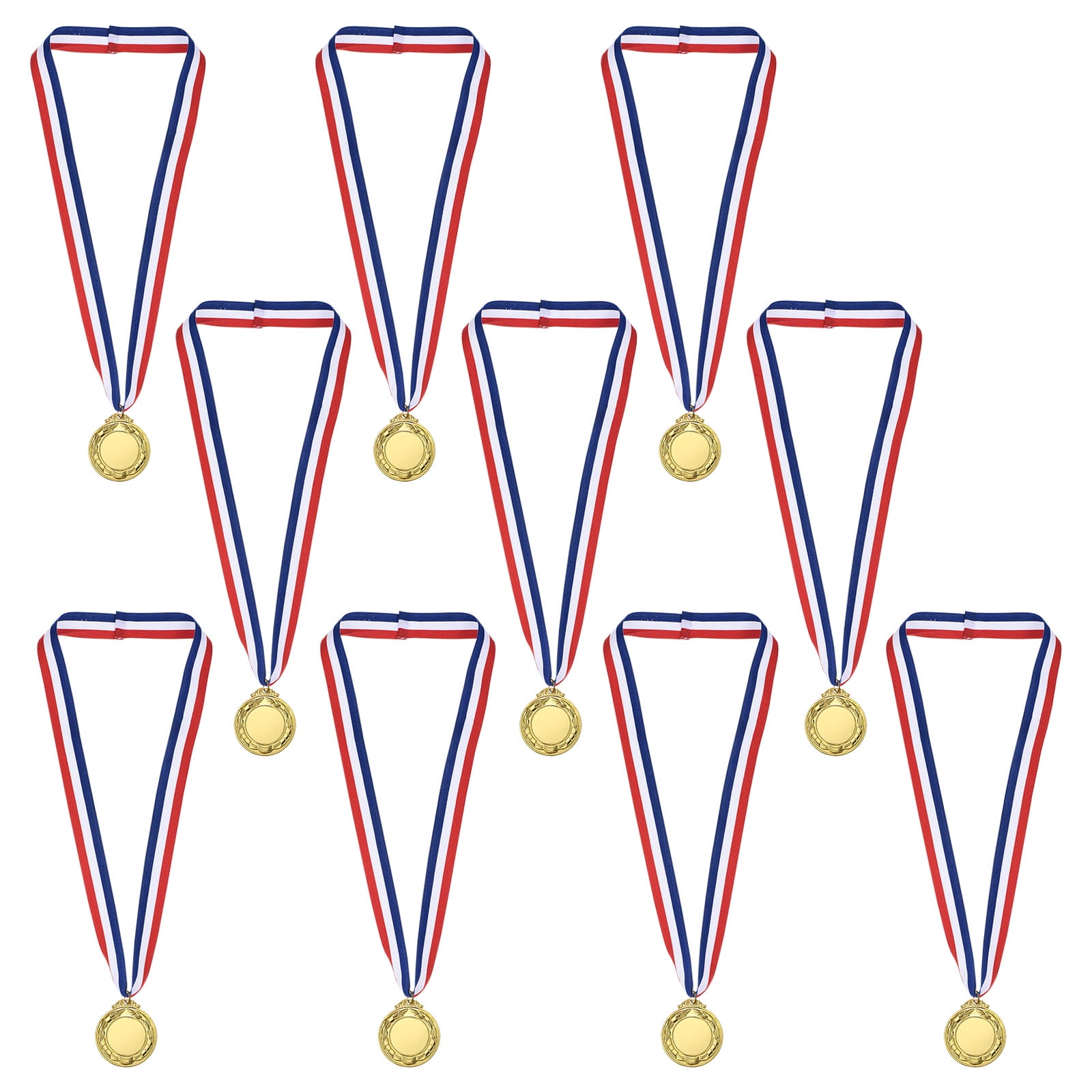Uxcell Blank Award Medals, 10 Pack Gold Winner Medal for Competitions ...