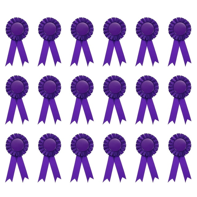 Uxcell Blank Award Ribbon, 18 Pcs Honorable Prize Recognition Ribbon ...