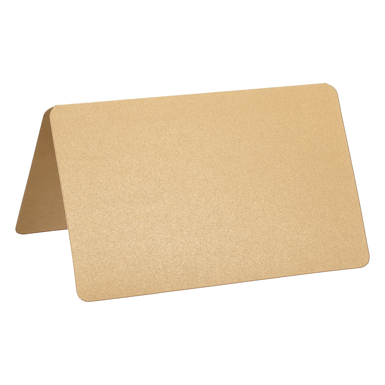 Uxcell Blank Greeting Cards,50pack Decor Foldable Card,Gold Tone ...