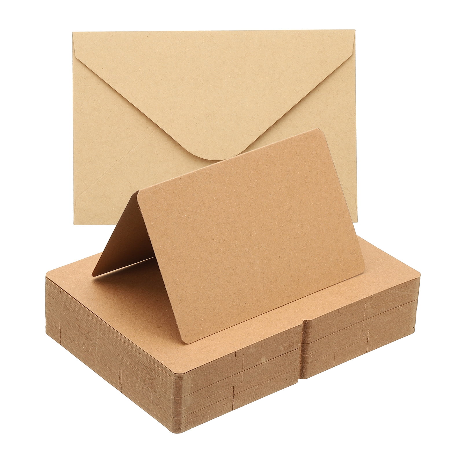 Uxcell Blank Half Fold Card and Envelopes, 100 Set 4 x 6 Inch Blank ...