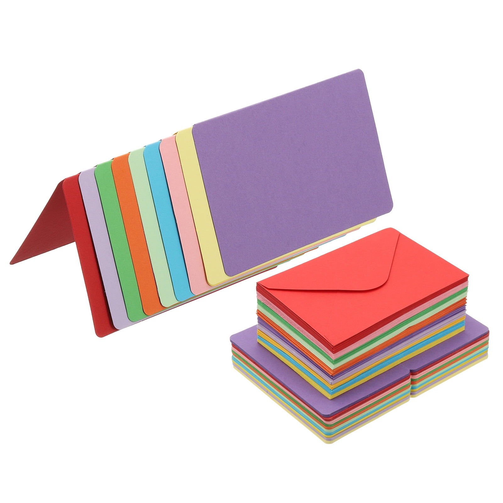 Uxcell Blank Half Fold Card and Envelopes, 100 Set 4 x 6 Inch Blank ...