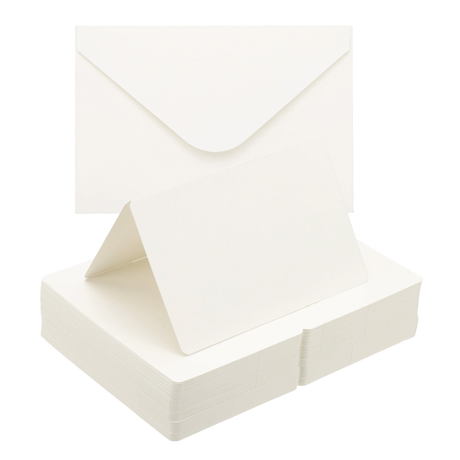 Uxcell Blank Half Fold Card and Envelopes, 100 Set 4 x 6 Inch ...