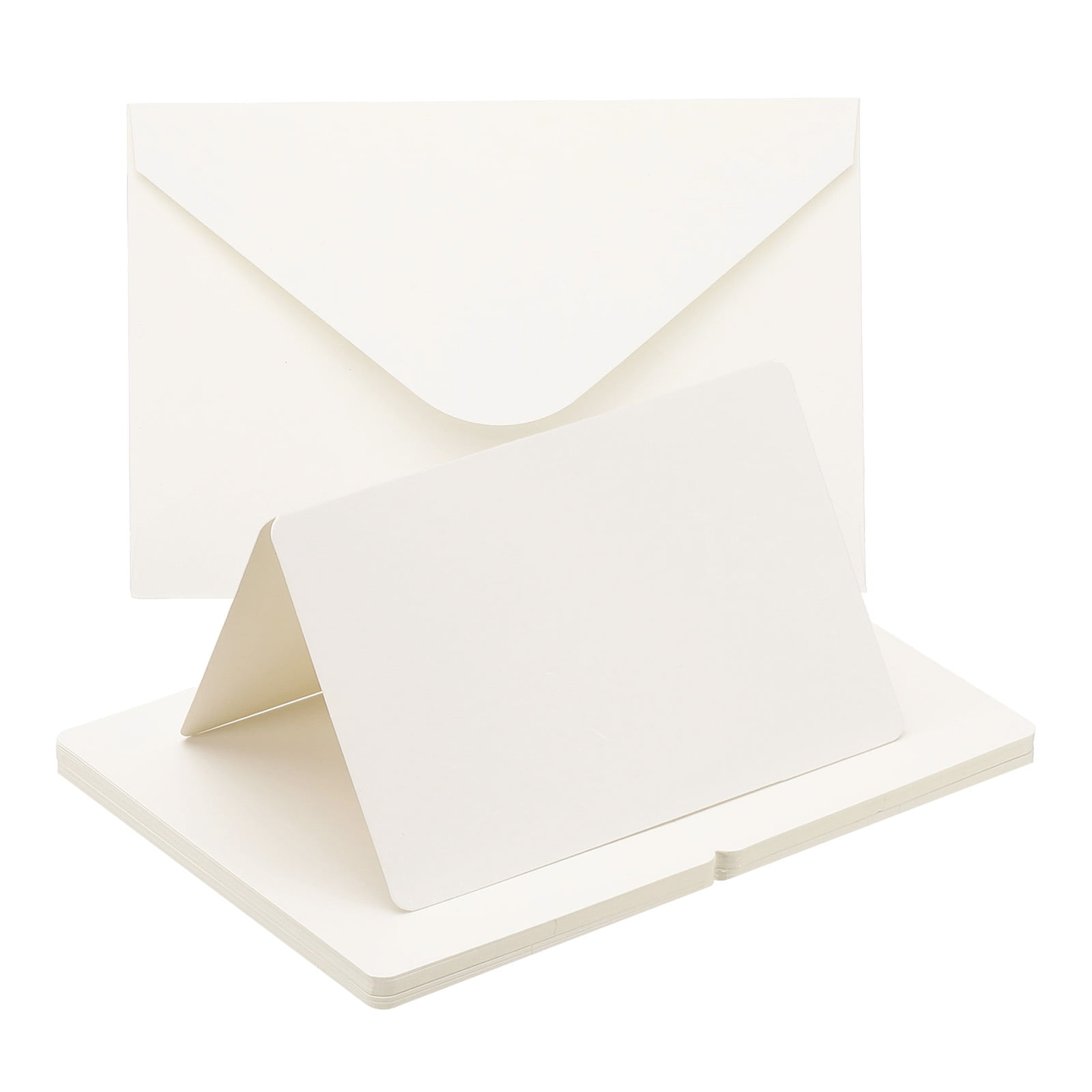 Uxcell Blank Half Fold Card and Envelopes, 20 Set 4 x 6 Inch Blank ...