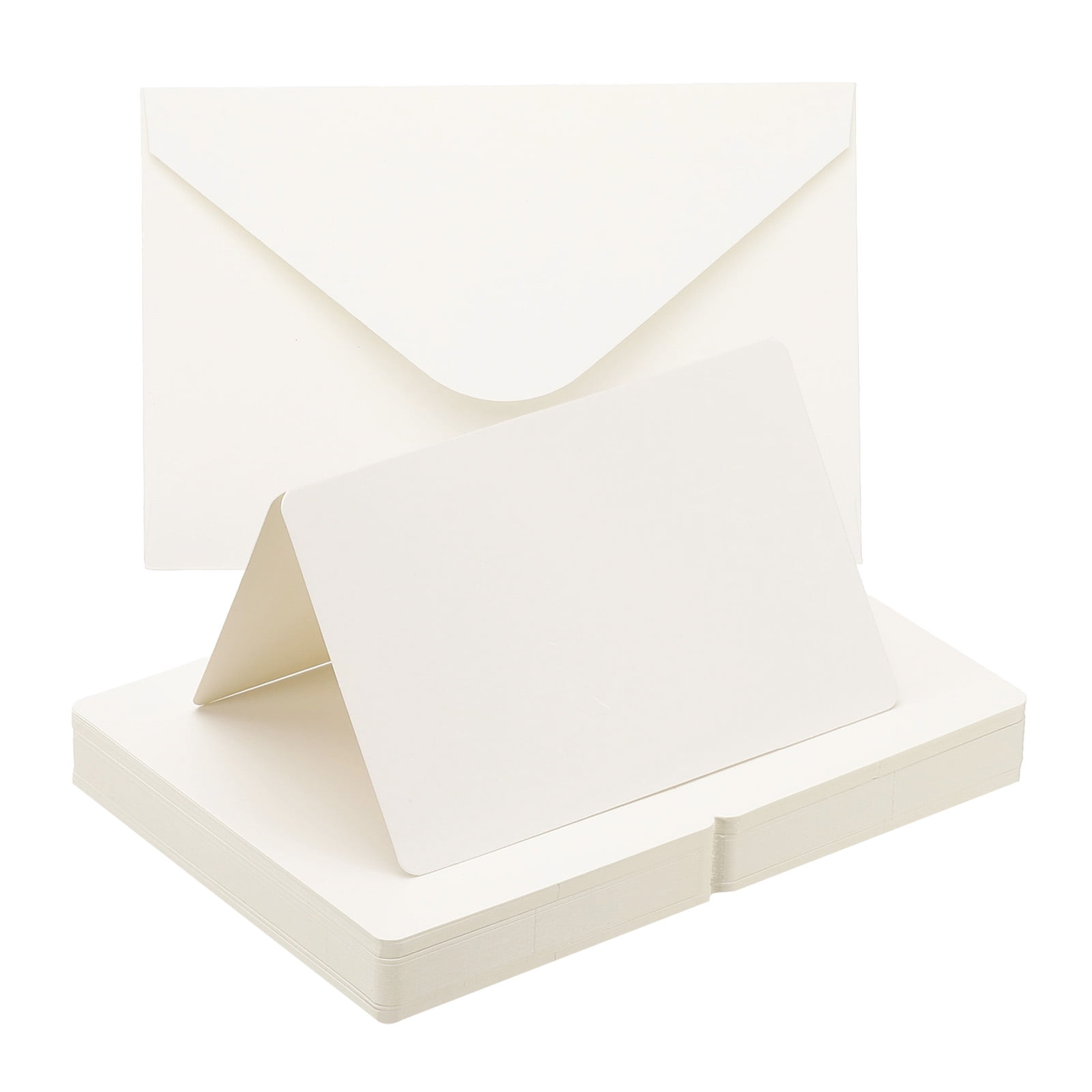 Uxcell Blank Half Fold Card and Envelopes, 50 Set 4 x 6 Inch Blank ...