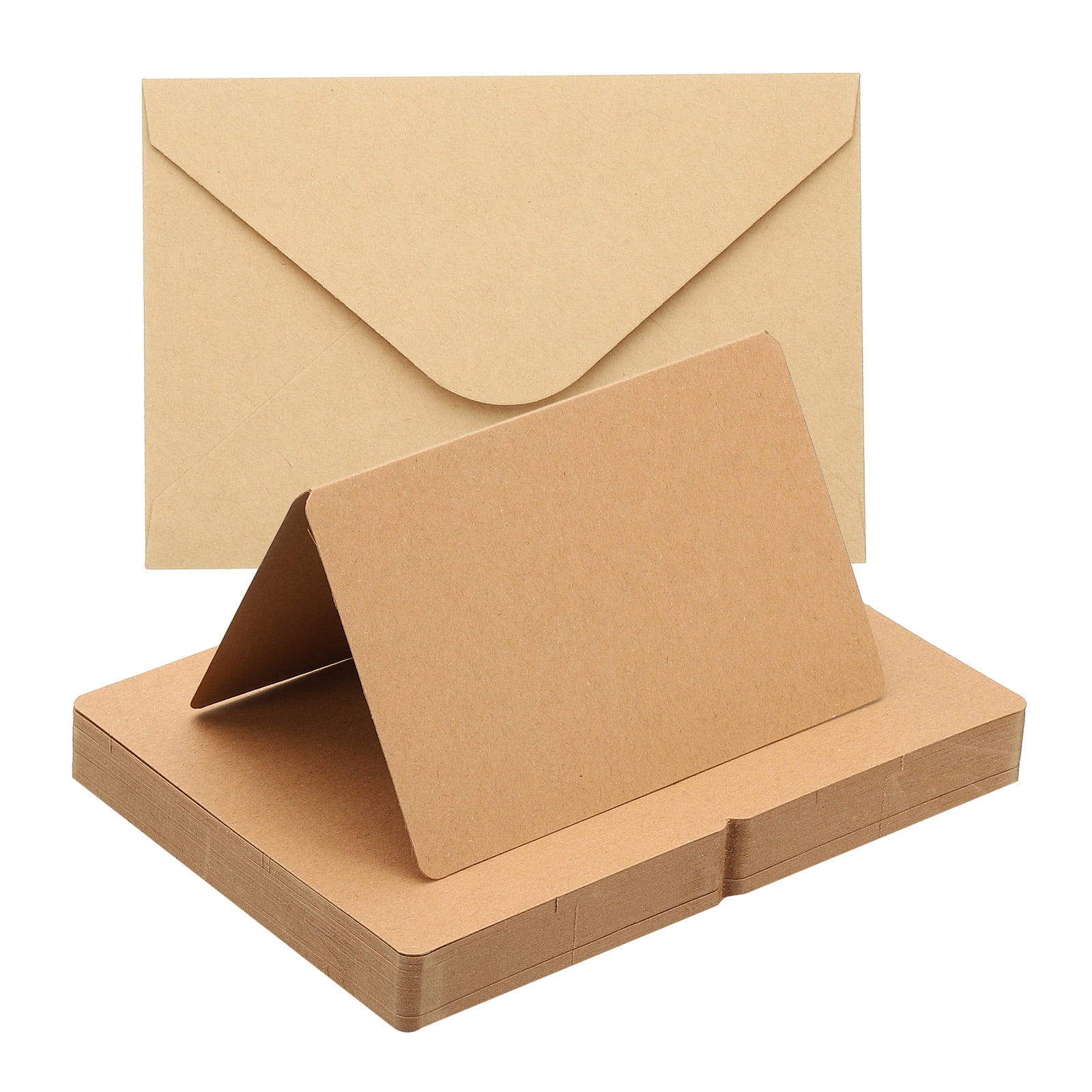 Uxcell Blank Half Fold Card and Envelopes, 50 Set 4 x 6 Inch Blank ...