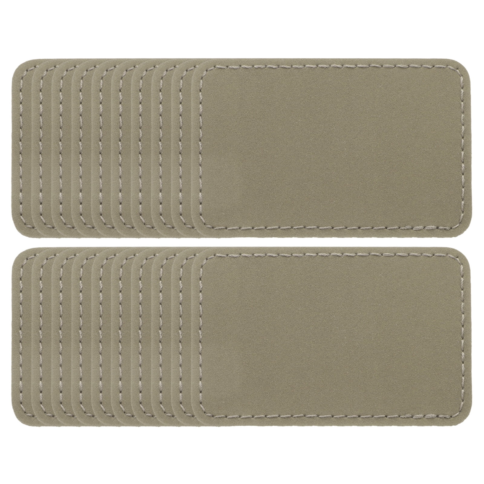 Uxcell Blank Leatherette Patches, Rectangle Faux Leather Hat Patches ...